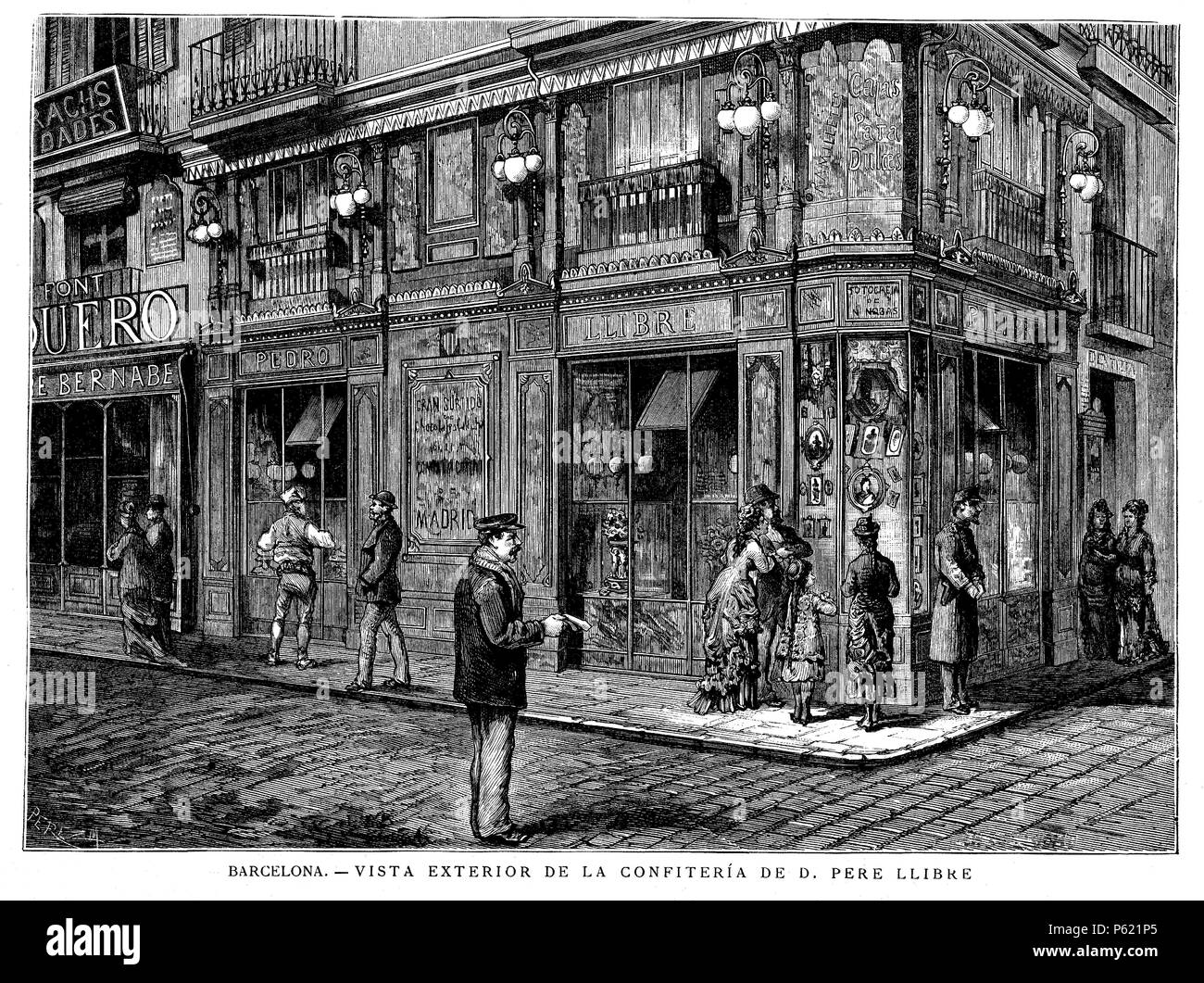Rambla de capuchinos Black and White Stock Photos & Images - Alamy