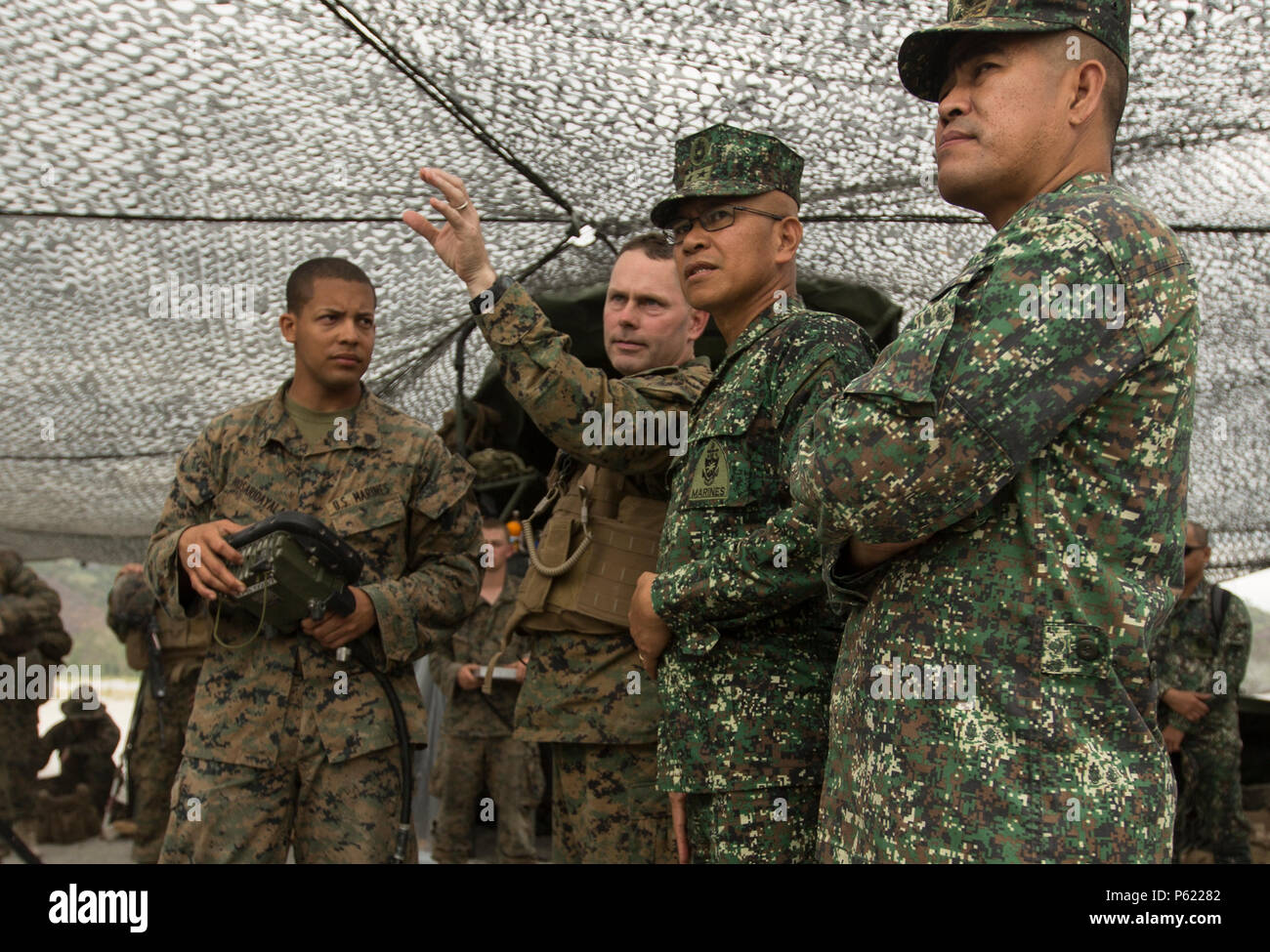 U.S. Marine Col. J.C. Lewis, commanding officer 12th Marine Regiment ...