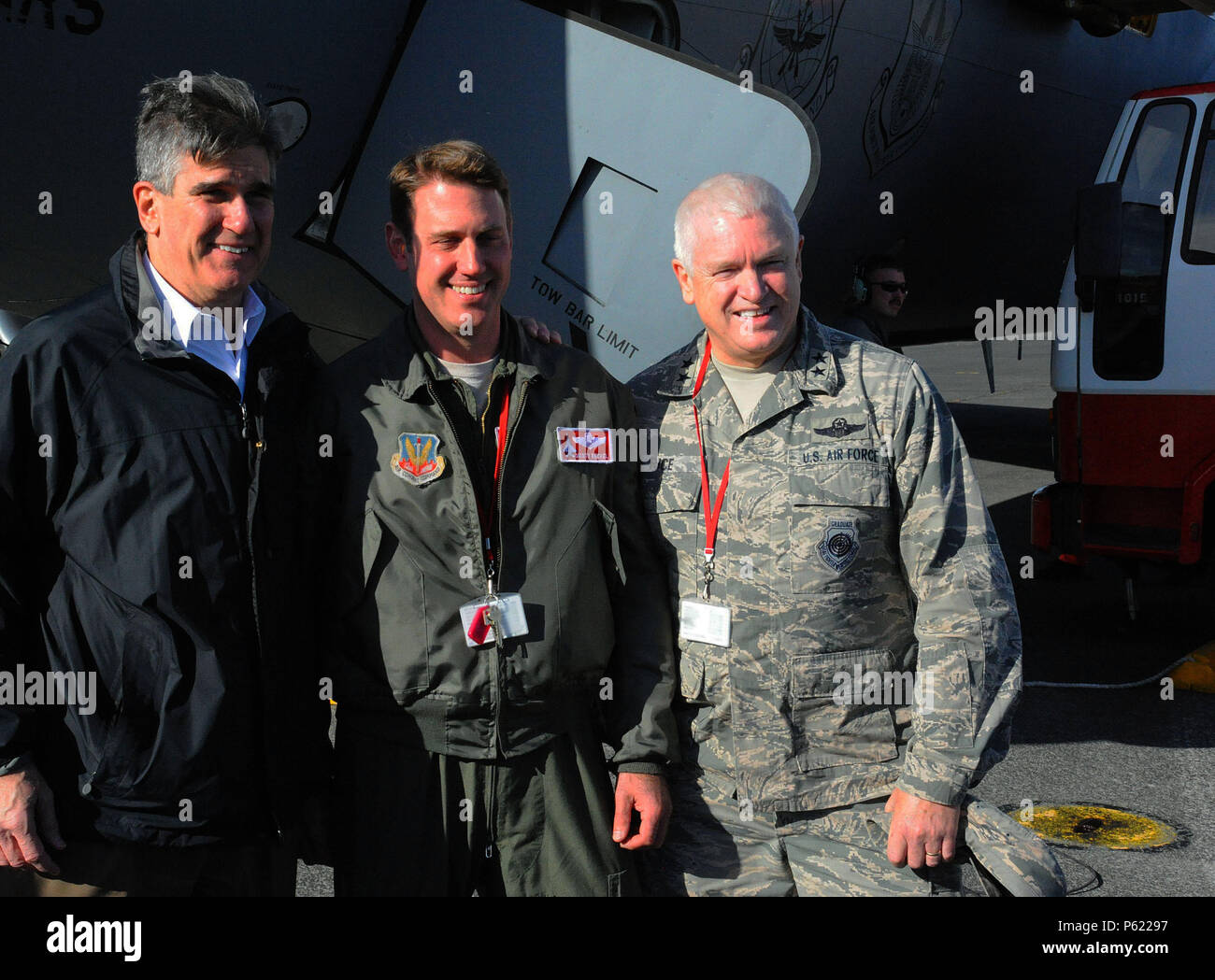 Robert Barber, U.S. Ambassador to the Republic of Iceland, left, and U ...