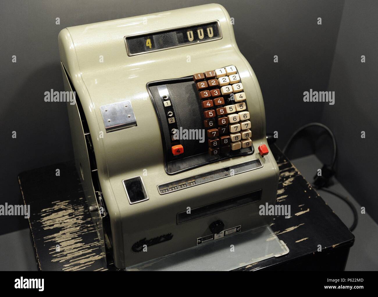 Cash register. East Germany. DDR Museum. Berlin. Germany Stock Photo ...