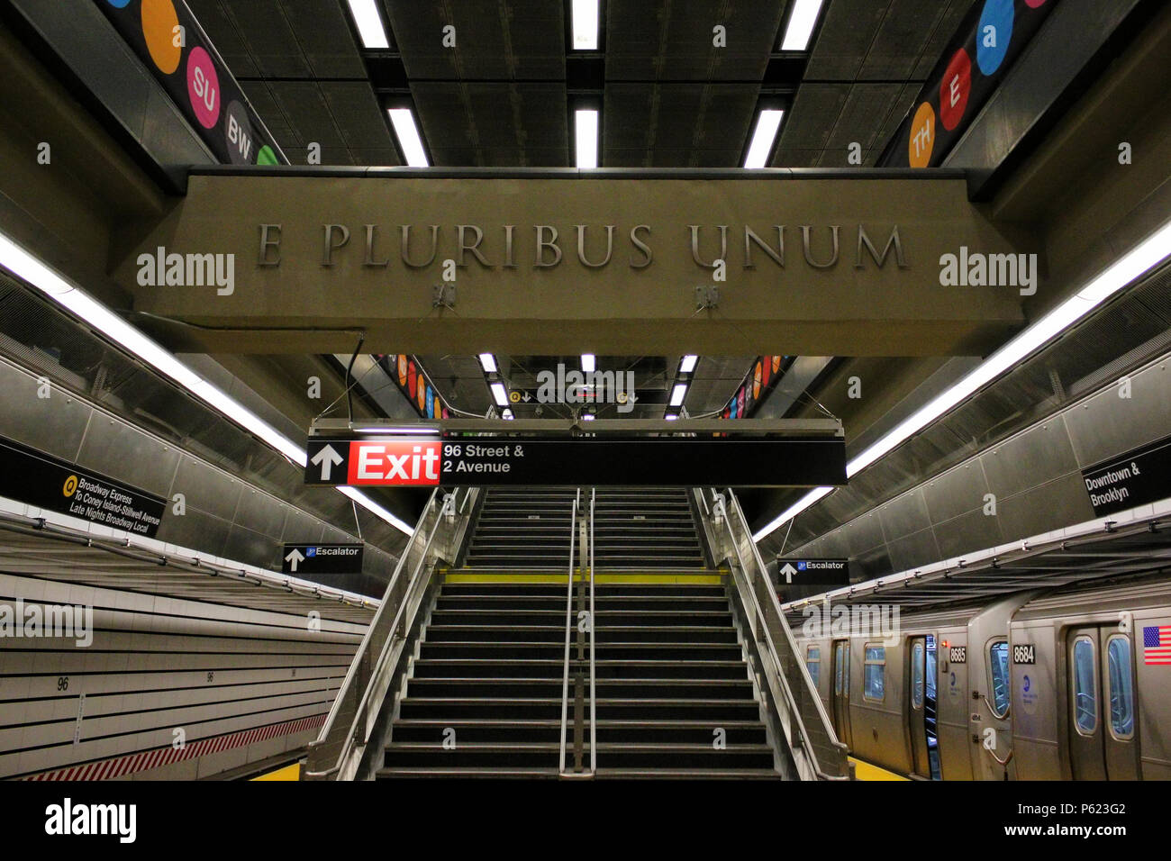 NEW YORK, NY - JULY 2: 96th station of 2nd Avenue subway line - New ...