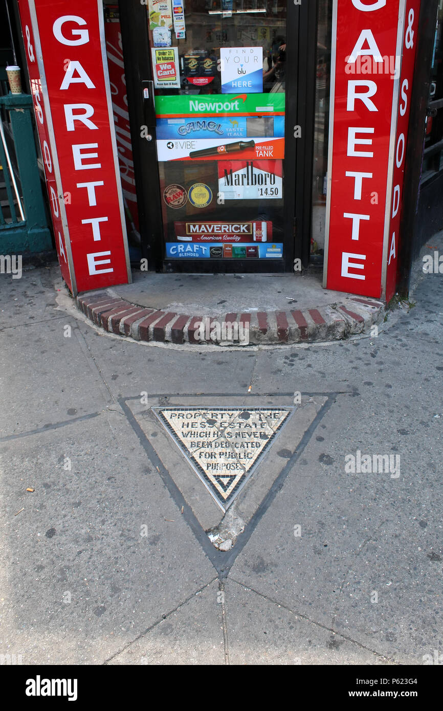 NEW YORK, NY - JUNE 28: Property of the Hess Estate - tile mosaic ...