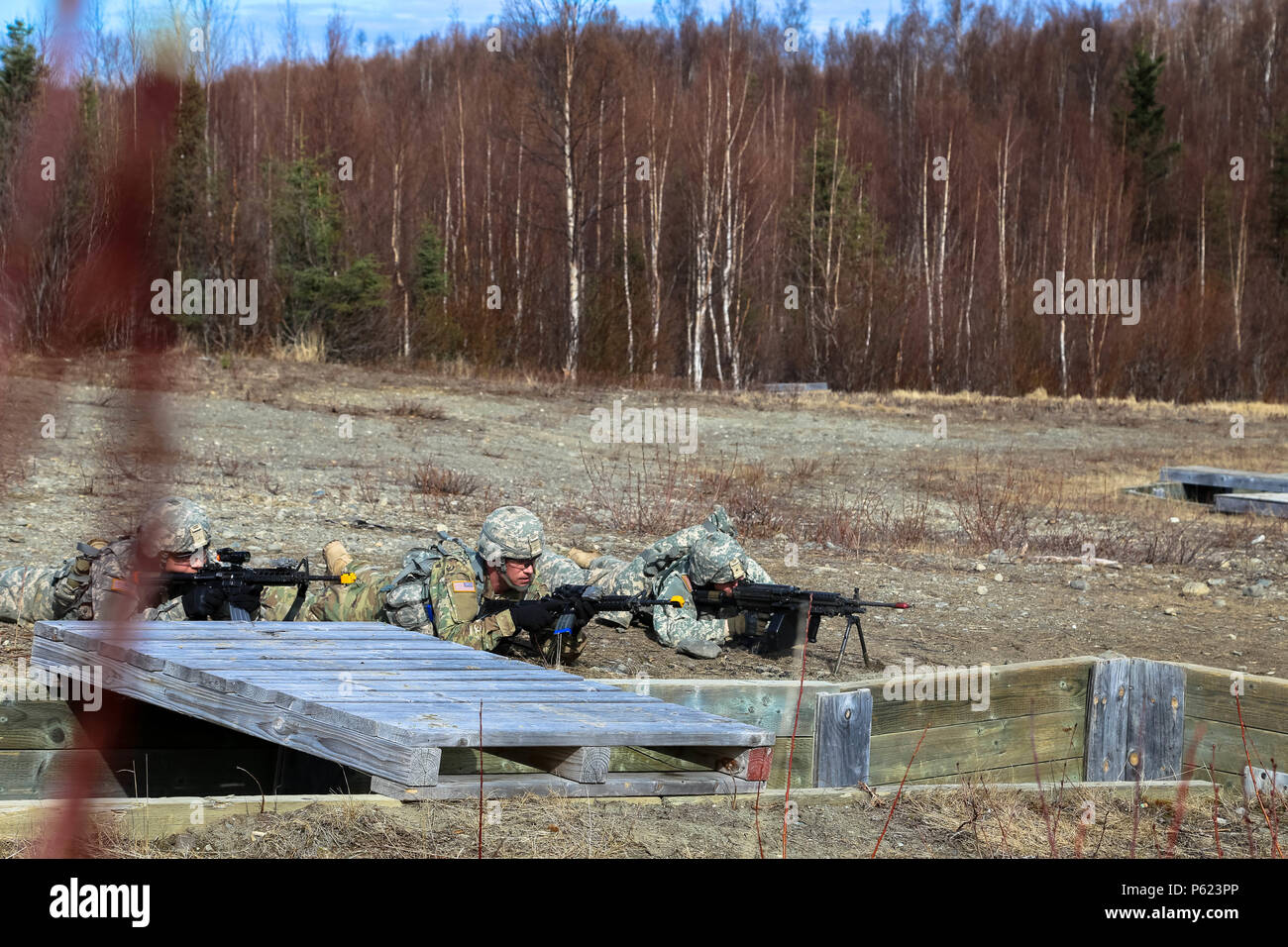Infantry Soldiers assigned to B Company, 1-143rd Infantry (Airborne ...