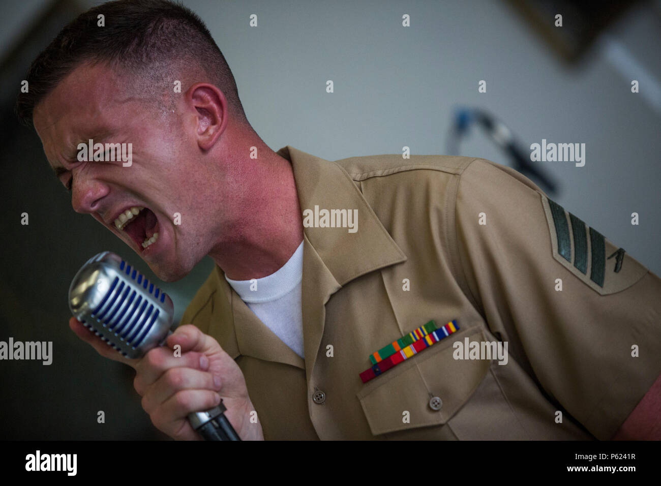 U.S. Marine Corps Sgt. Michael Murphy, vocalist, U.S. Marine Corps ...