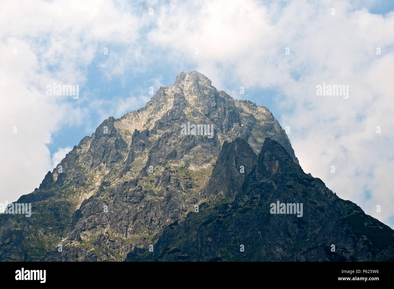 High Tatras Mountains. View of Ladovy stit from a ski and hiking ...