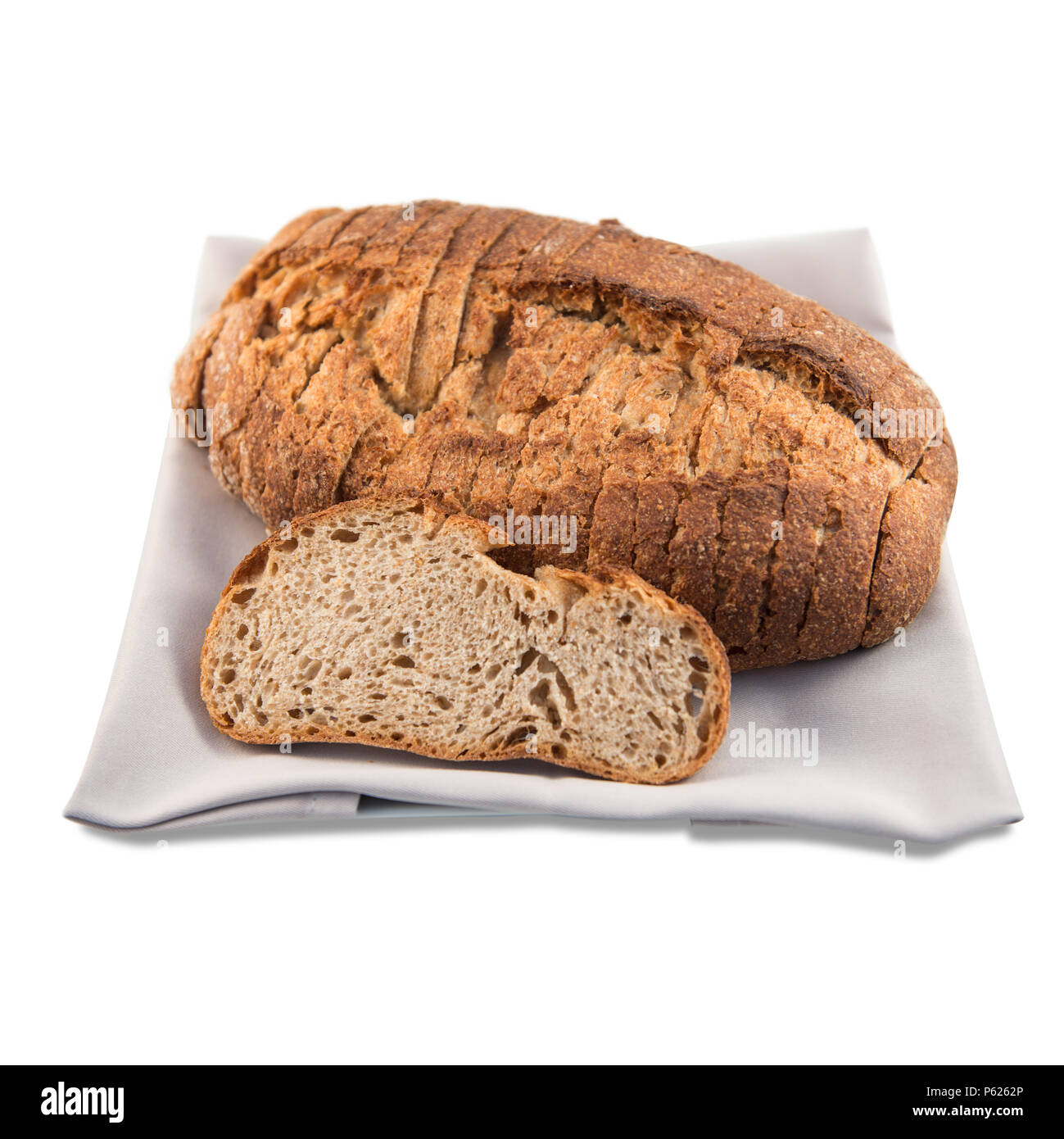 Integral bread cut into slices Stock Photo - Alamy