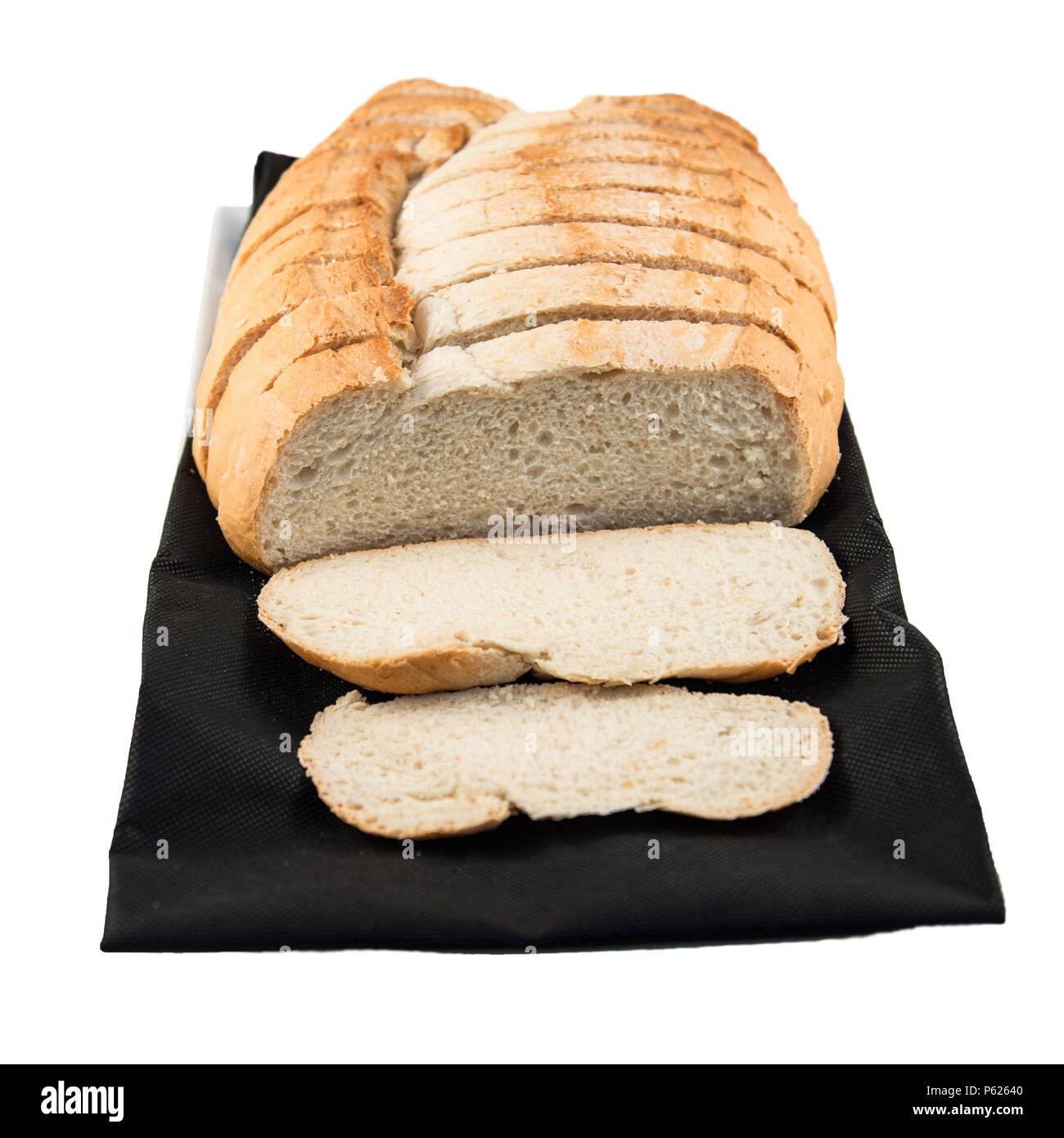 White bread cut into slices Stock Photo - Alamy