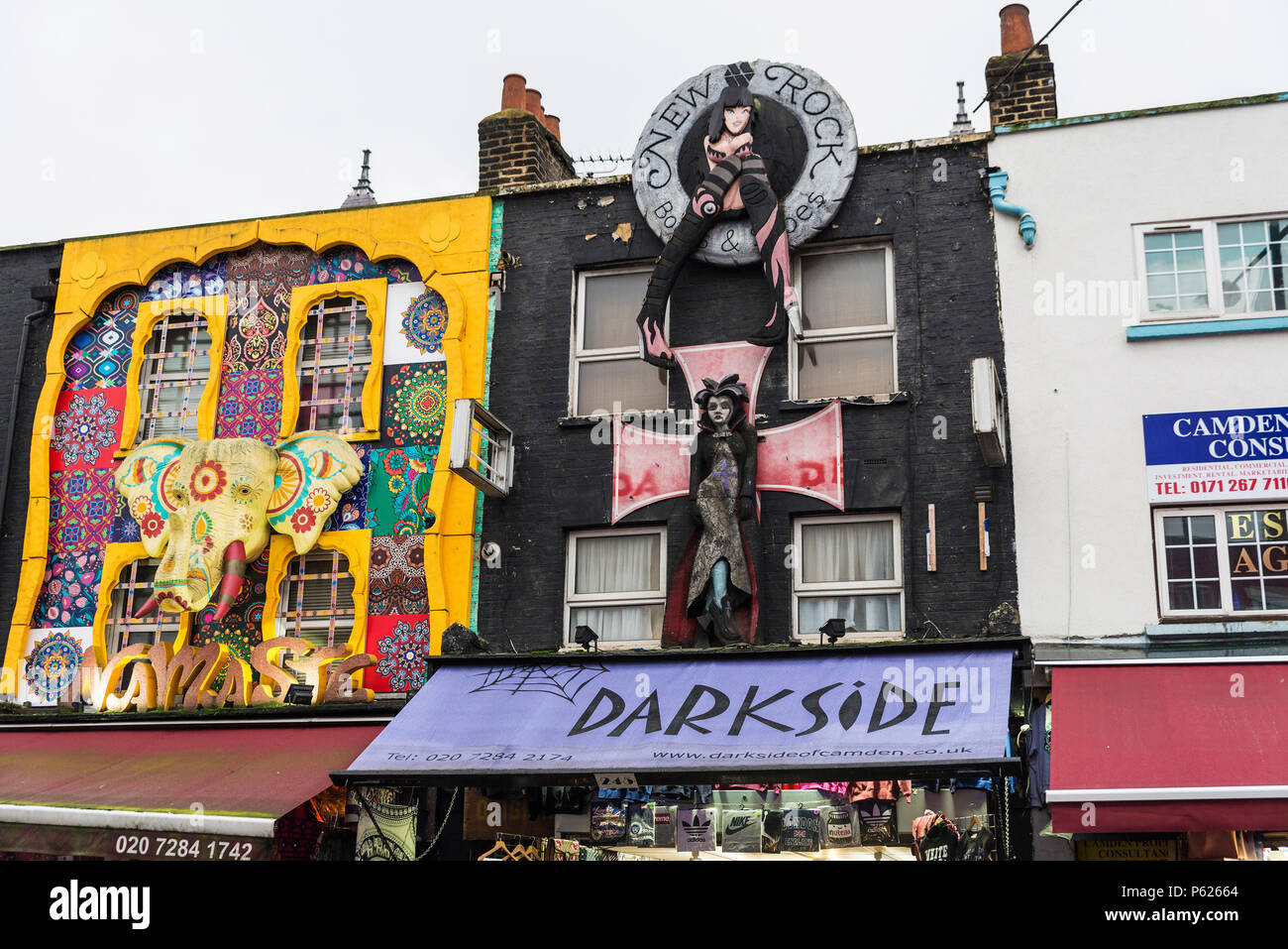 Camden high street shop facade hi-res stock photography and images - Alamy