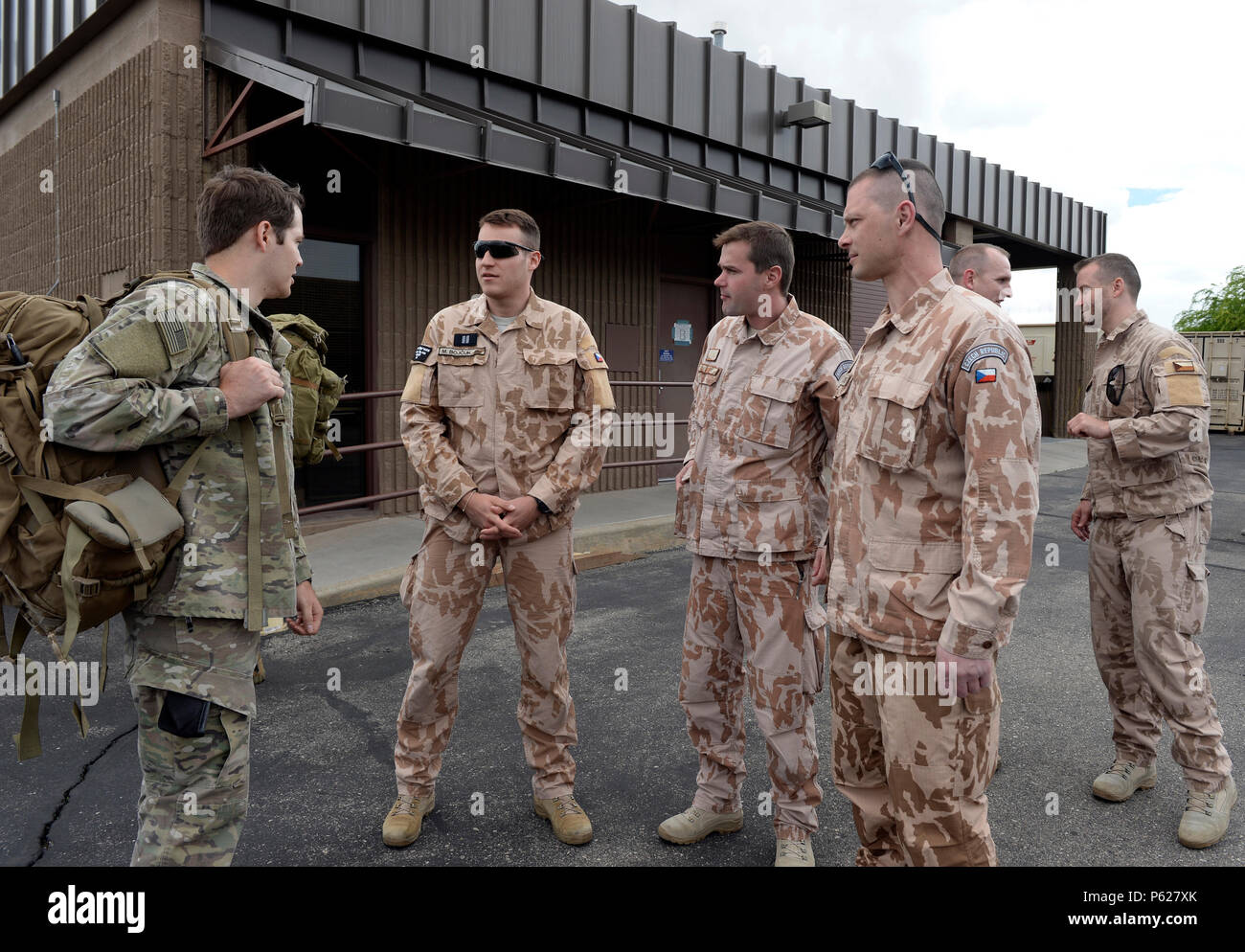 A tactical air control party member with the 147th Air Support ...