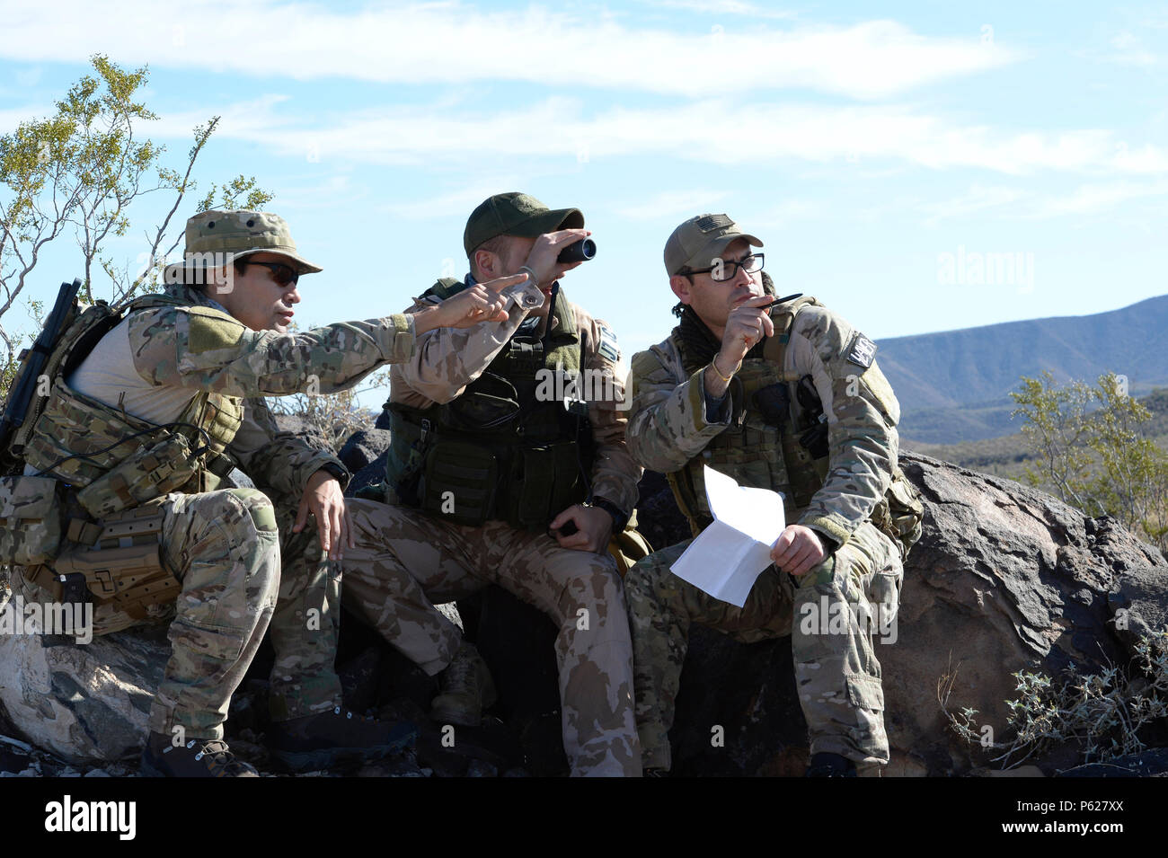 Tactical air control party members with the 147th Air Support ...