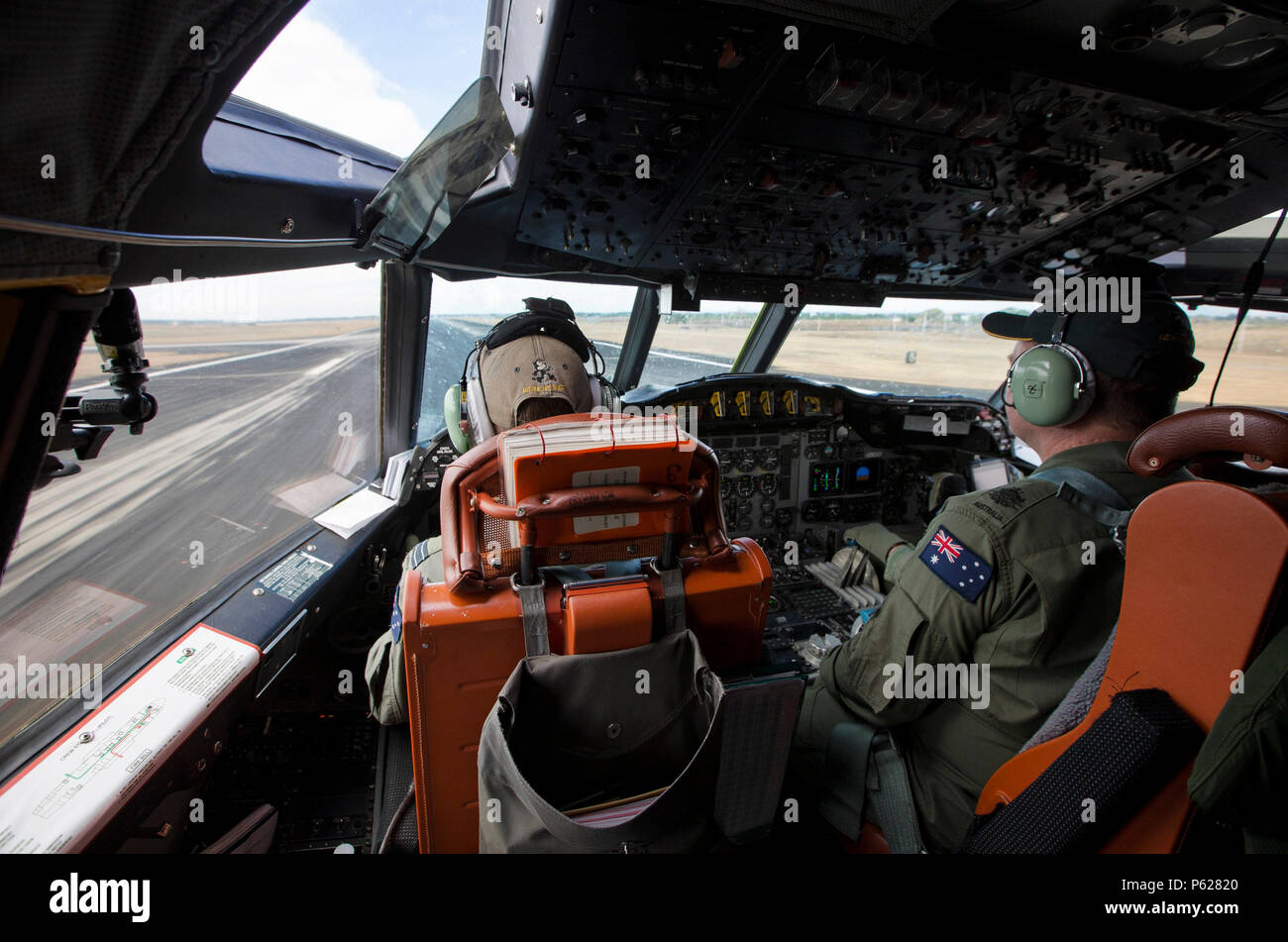 A Royal Australian Air Force No 11 Squadron AP-3C Orion maritime patrol ...