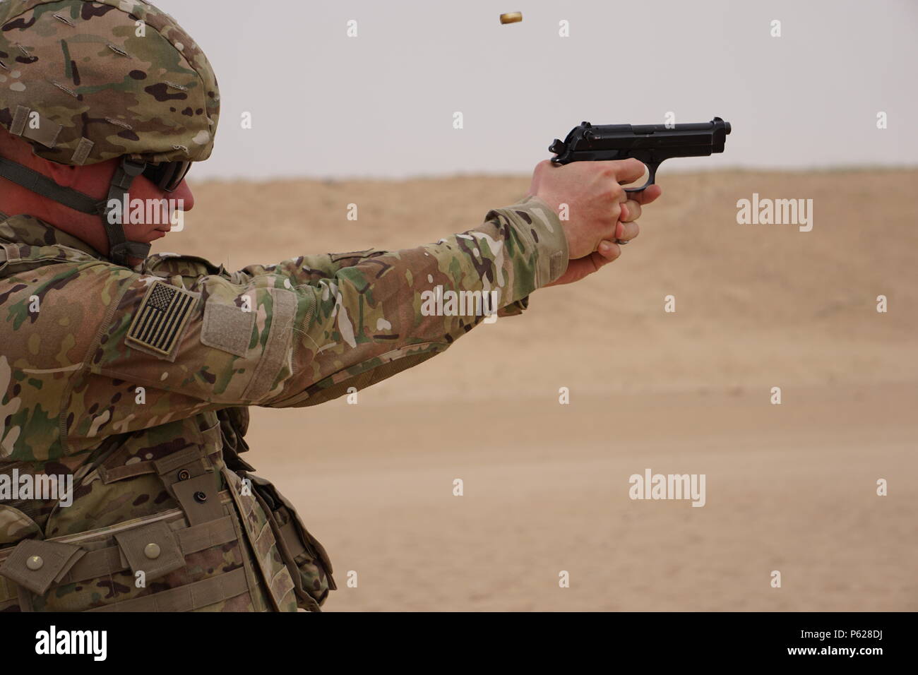 Udairi Range, Kuwait Spc. Jared Weidner, of HHC 682d Engineer Battalion ...