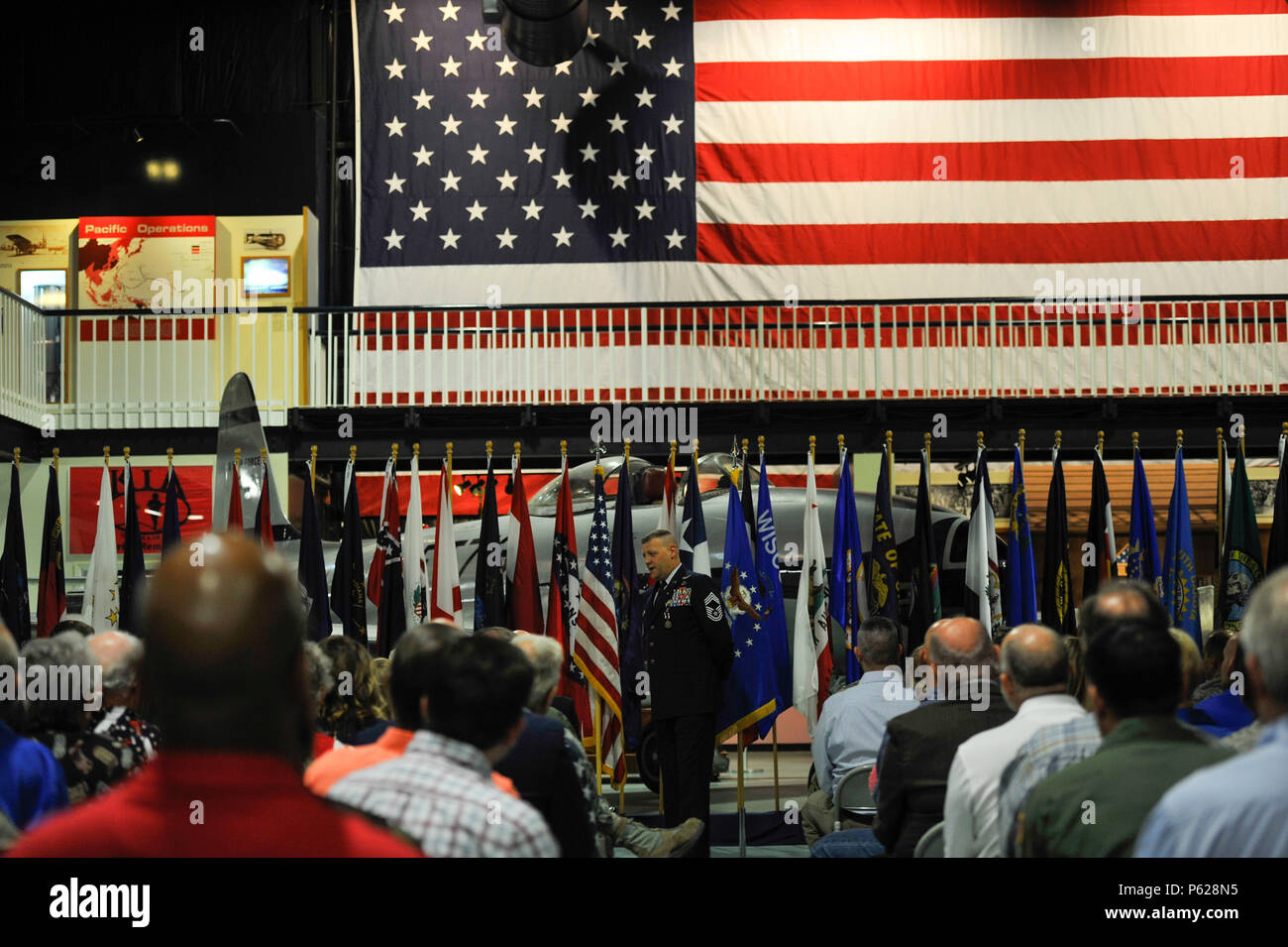 Chief Master Sgt. Ron Hall retired in the Air Force Armament Museum at ...