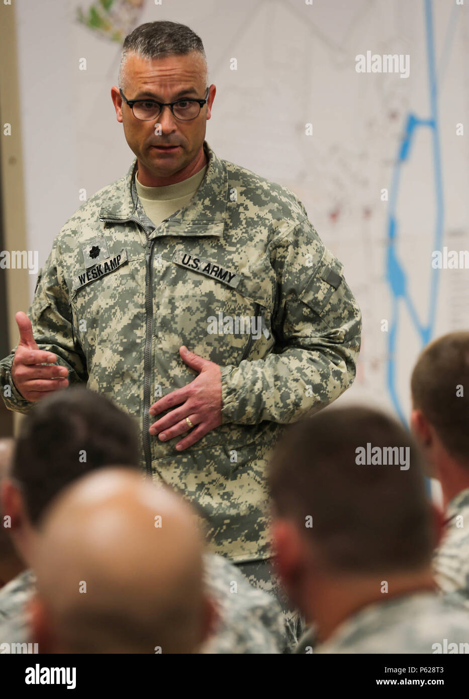 Lt. Col. Christopher Weskamp, commander of the 1075th Transportation ...