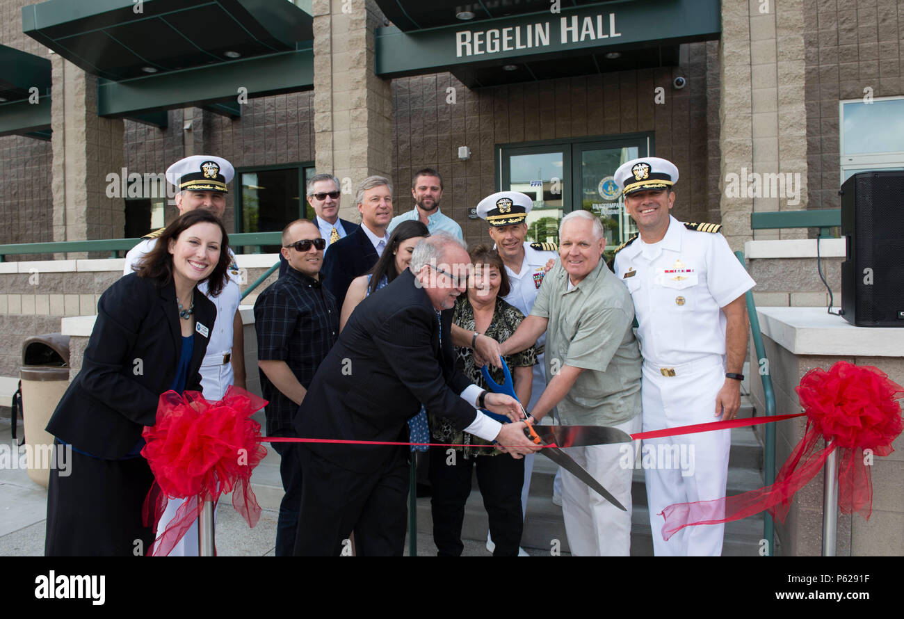 Ribbon cutting and dedication ceremony for regelin hall hi-res stock ...