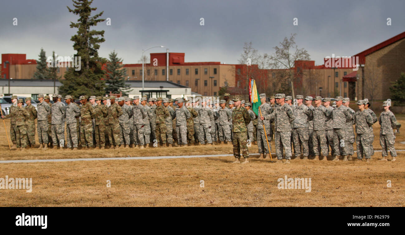 95th Chemical Company and 545th Military Police Company stand at parade ...