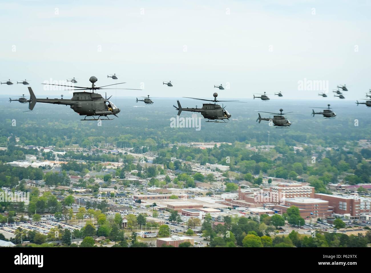 Thirty-two OH-58D Kiowa Warriors with the 1st Squadron, 17th Cavalry ...
