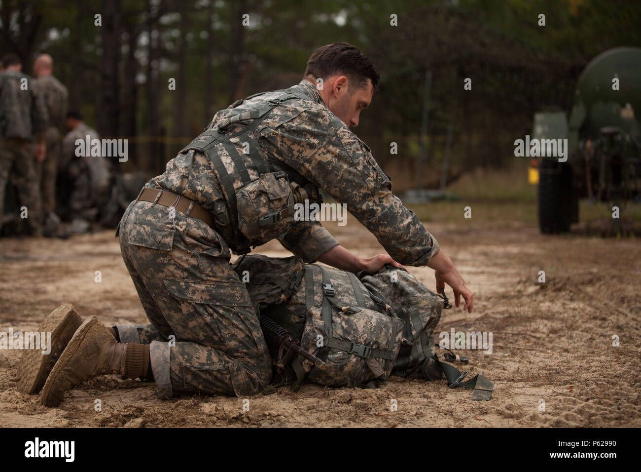 U.S. Army Staff Sgt. Nicholas Vandre, assigned to the 75th Ranger ...