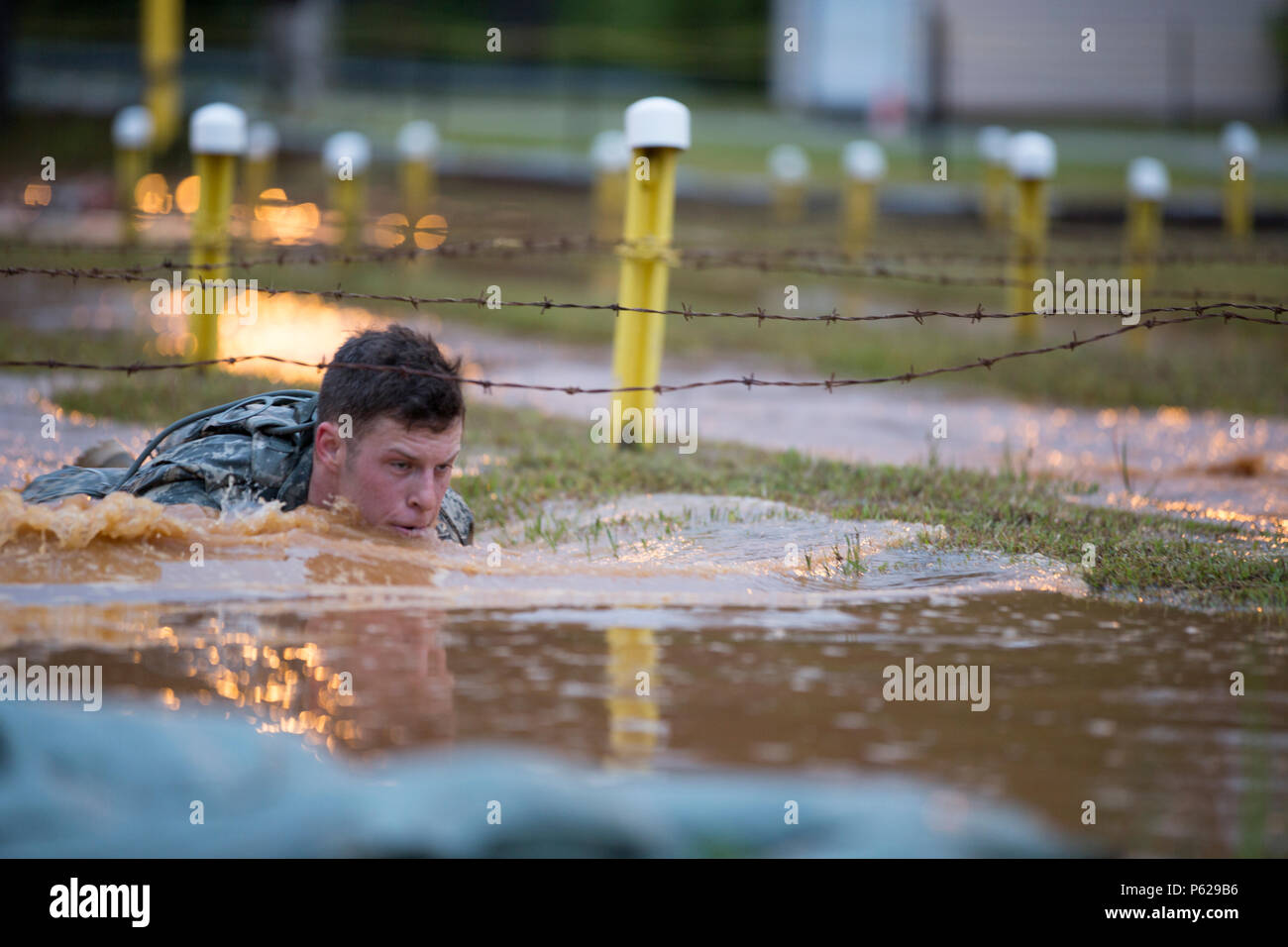 U.S. Army 1st Lt. Benjamin Jebb, 7th Infrantry Division, completes a ...