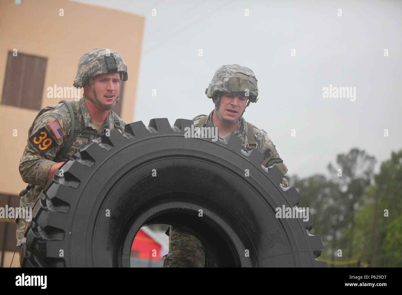 U.S. Army Rangers Sgt. Steven Strickland (right) and Sgt. Micheal Banta ...