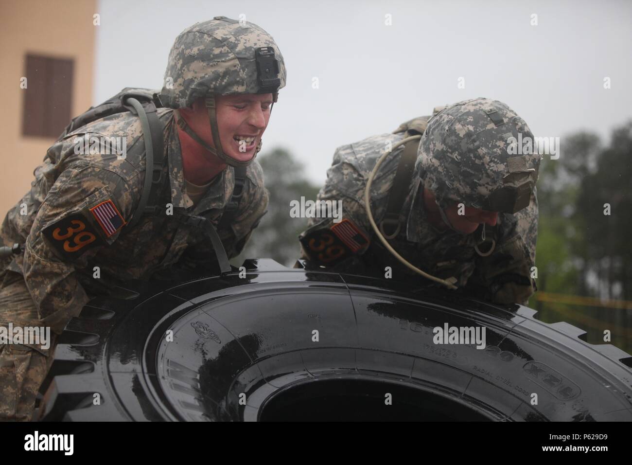 U.S. Army Rangers Sgt. Steven Strickland (right) and Sgt. Micheal Banta ...