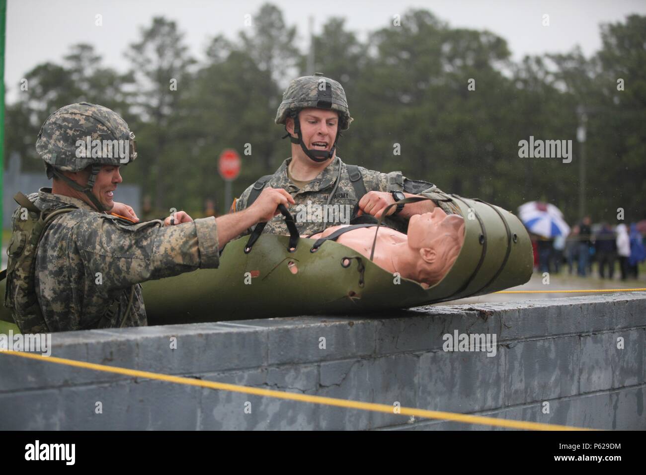 U.S. Army Rangers 1st Lt. Benjamin Jebb (right) and Staff Sgt. Andrew ...