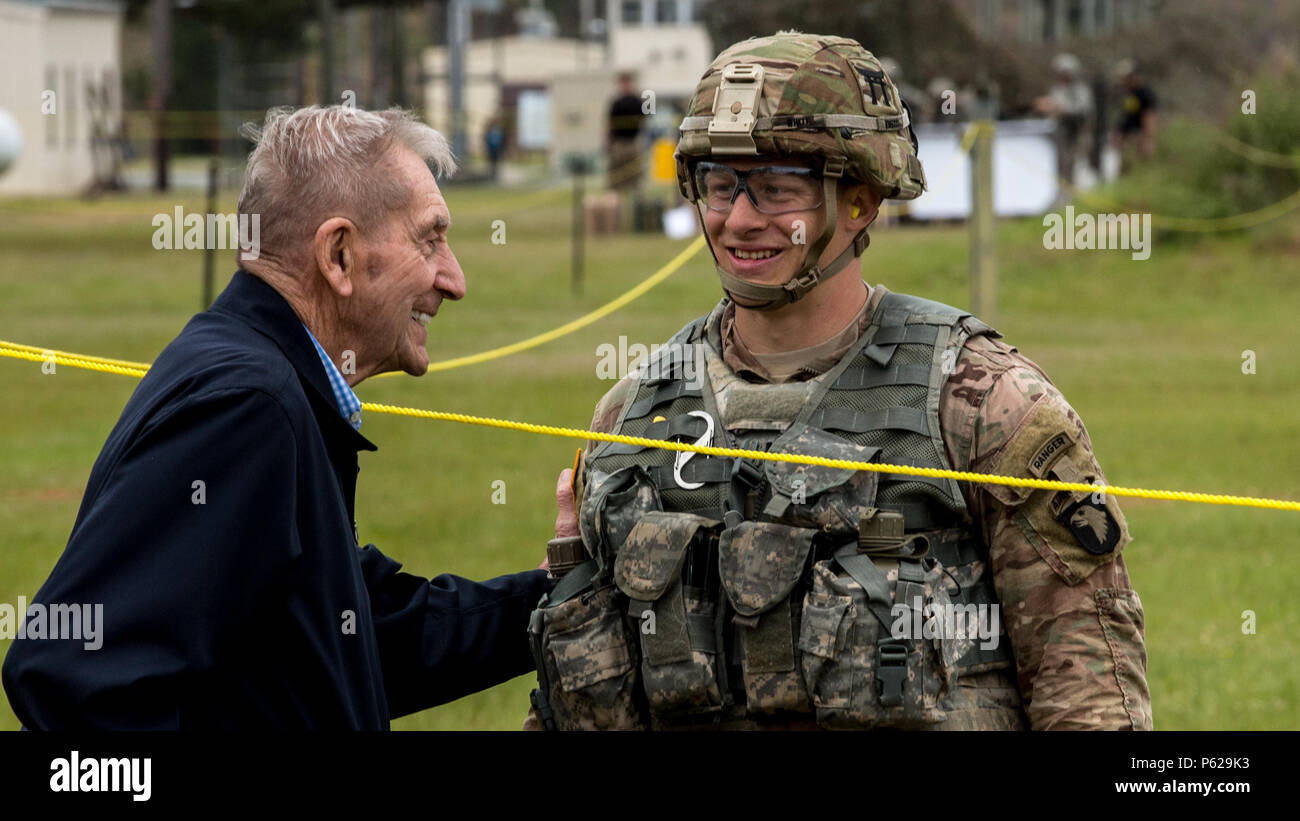 U.S. Army Lt. Gen. Ret. David E. Grange Jr. speaks with Capt. Michael ...