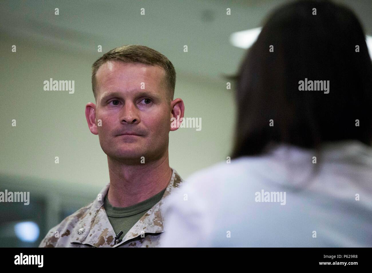U.S. Marine Corps Lt. Col. Steven Sutey, the Commanding Officer of 1st ...