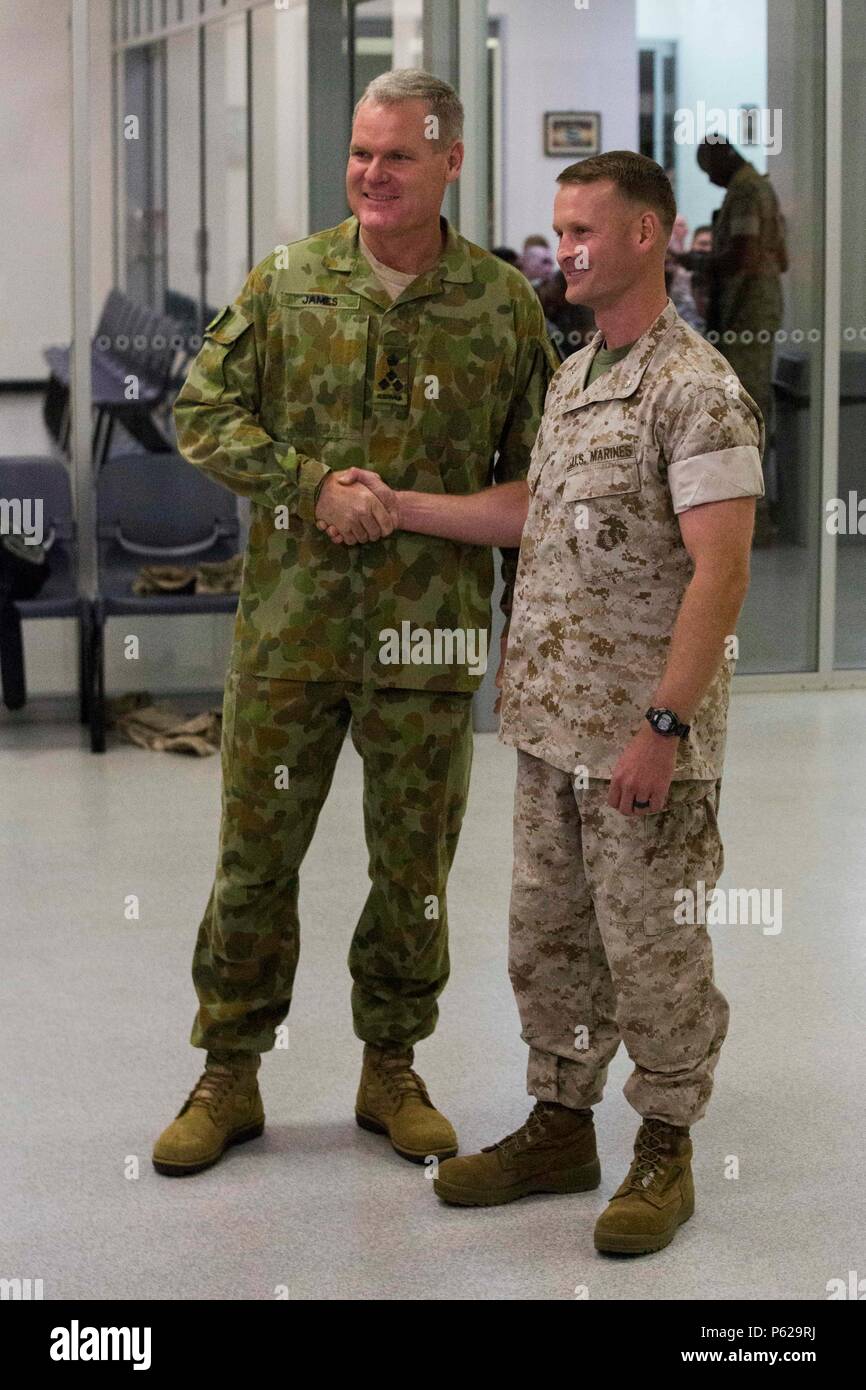 U.S. Marine Corps Lt. Col. Steven Sutey, the Commanding Officer of 1st ...