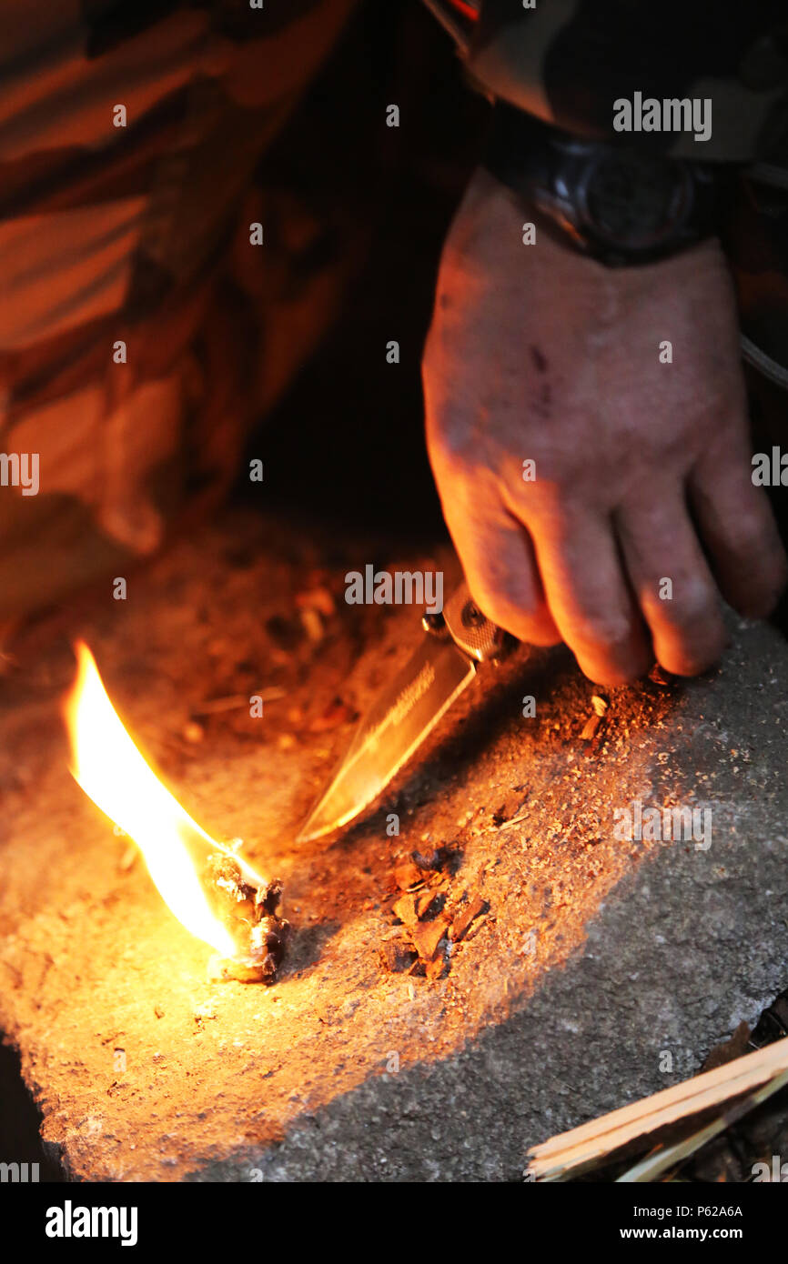 French Commando WO Laurent Lavigne Commando survival skills instructor ...