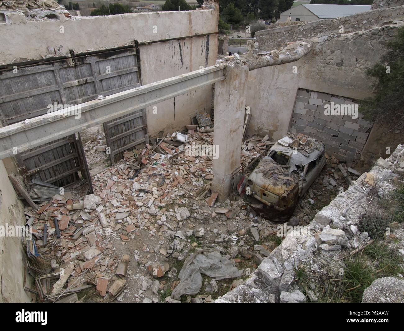 EL YESAR DEL POLOVAR. YESERA DEL POLOVAR EN RUINAS Stock Photo - Alamy