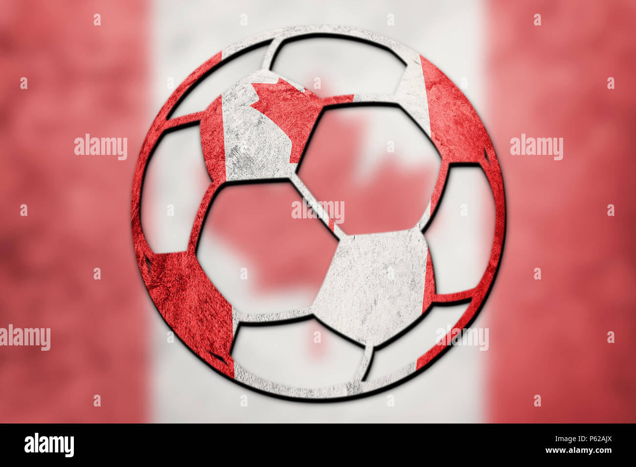 Canada flag soccer ball background hi-res stock photography and images ...
