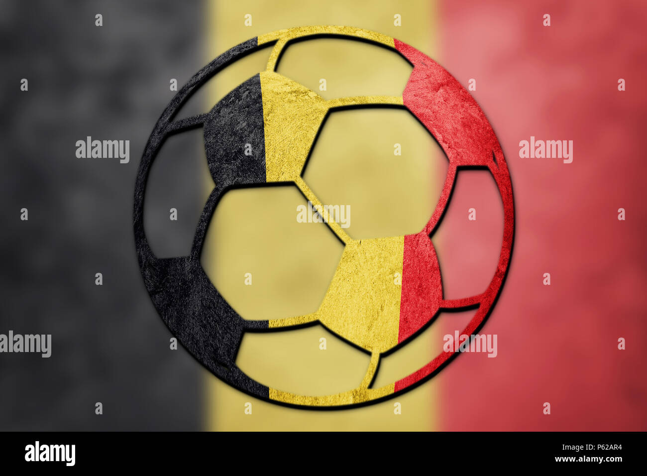 Soccer ball national Belgium flag. Belgian football ball Stock Photo ...
