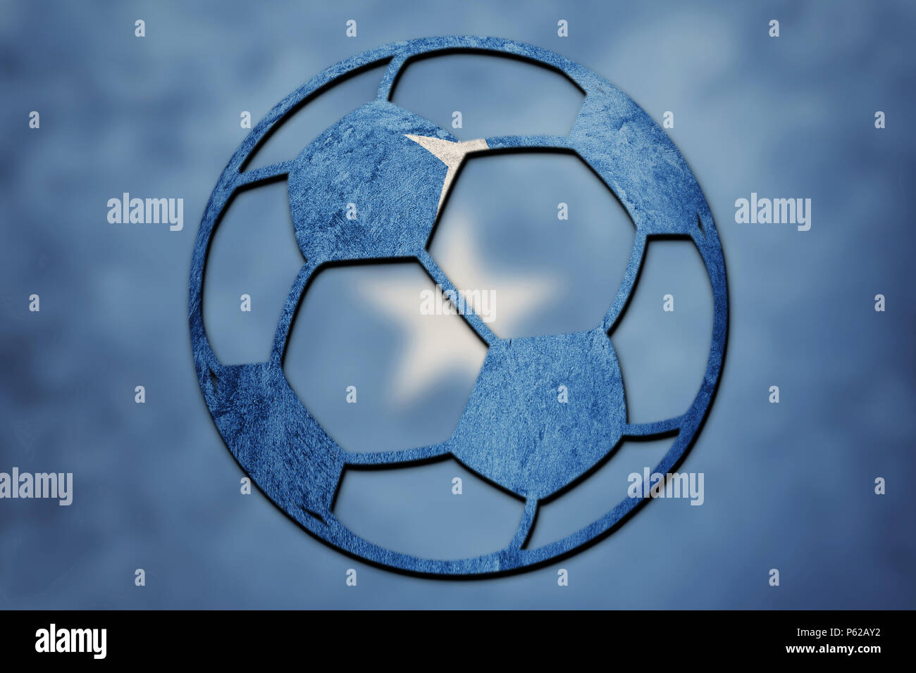 Soccer ball national Somalia flag. Somalia football ball Stock Photo ...