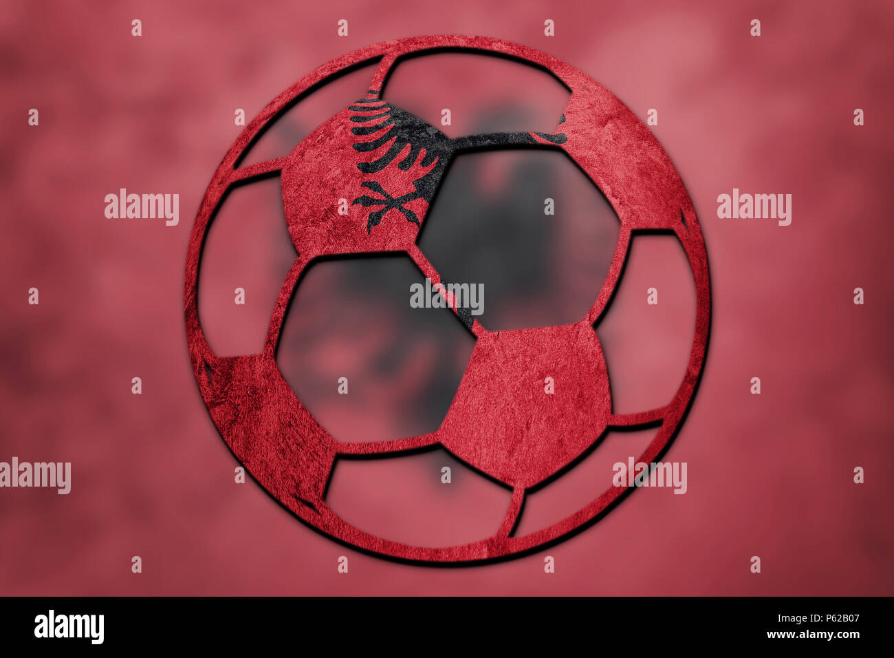 Soccer ball national Albania flag. Albania football ball Stock Photo ...