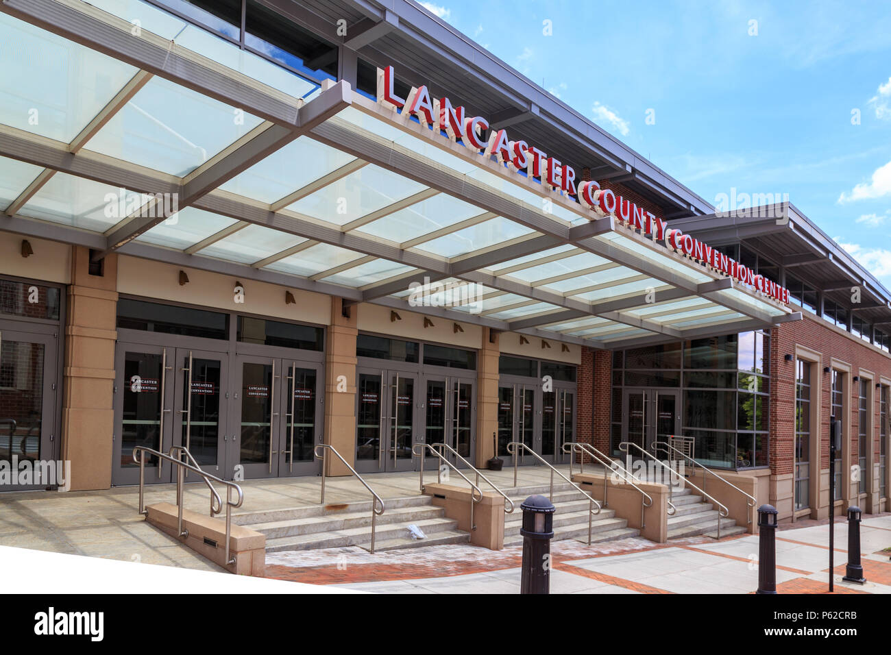 Lancaster, PA, USA - June 25, 2018: In downtown Lancaster City, the ...
