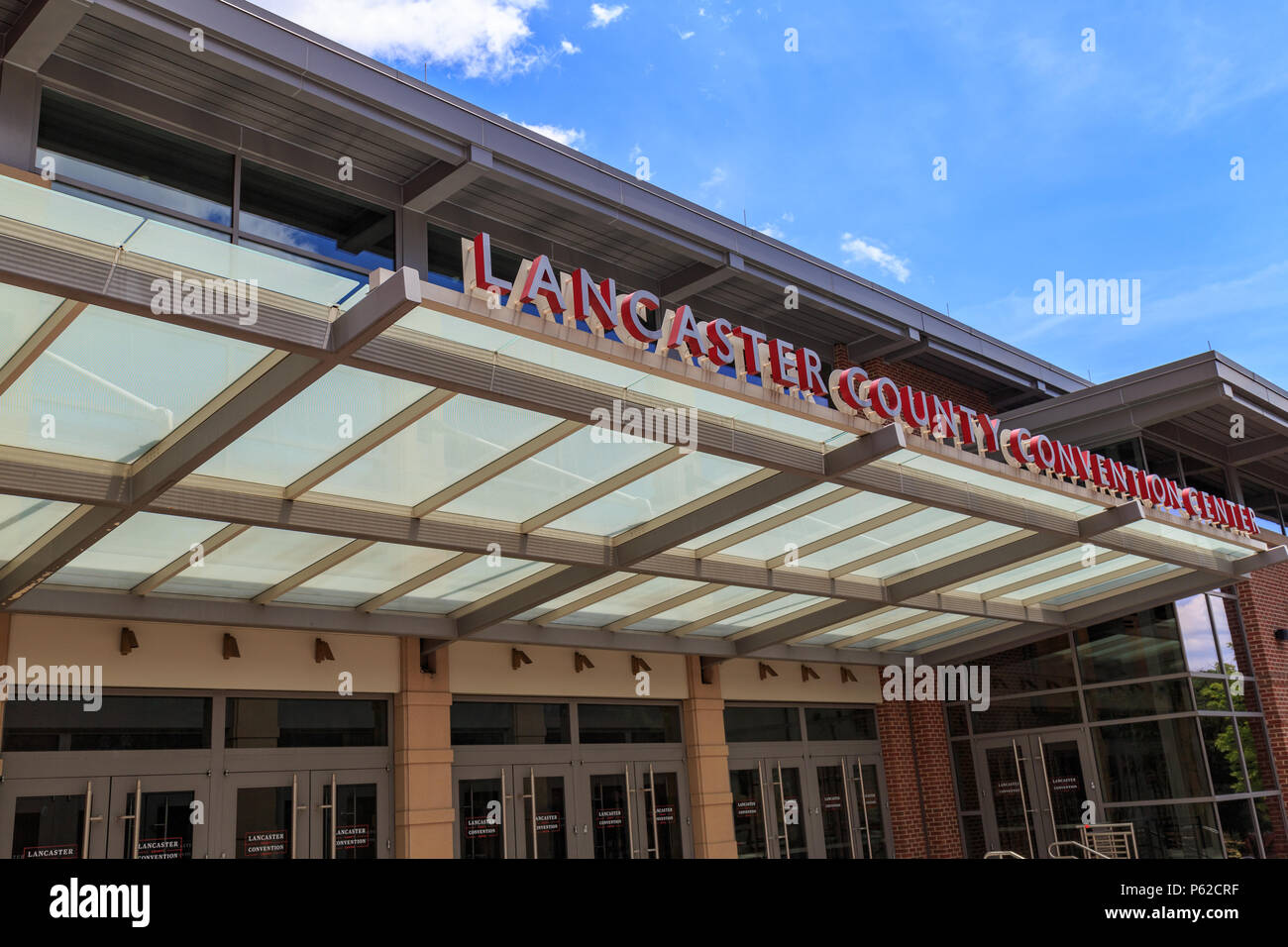 Lancaster, PA, USA - June 25, 2018: In downtown Lancaster City, the ...