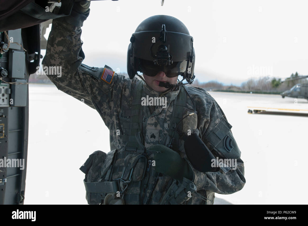 Sgt. Carlton Quenneville, crew chief, Charlie Company, 3rd Battalion ...