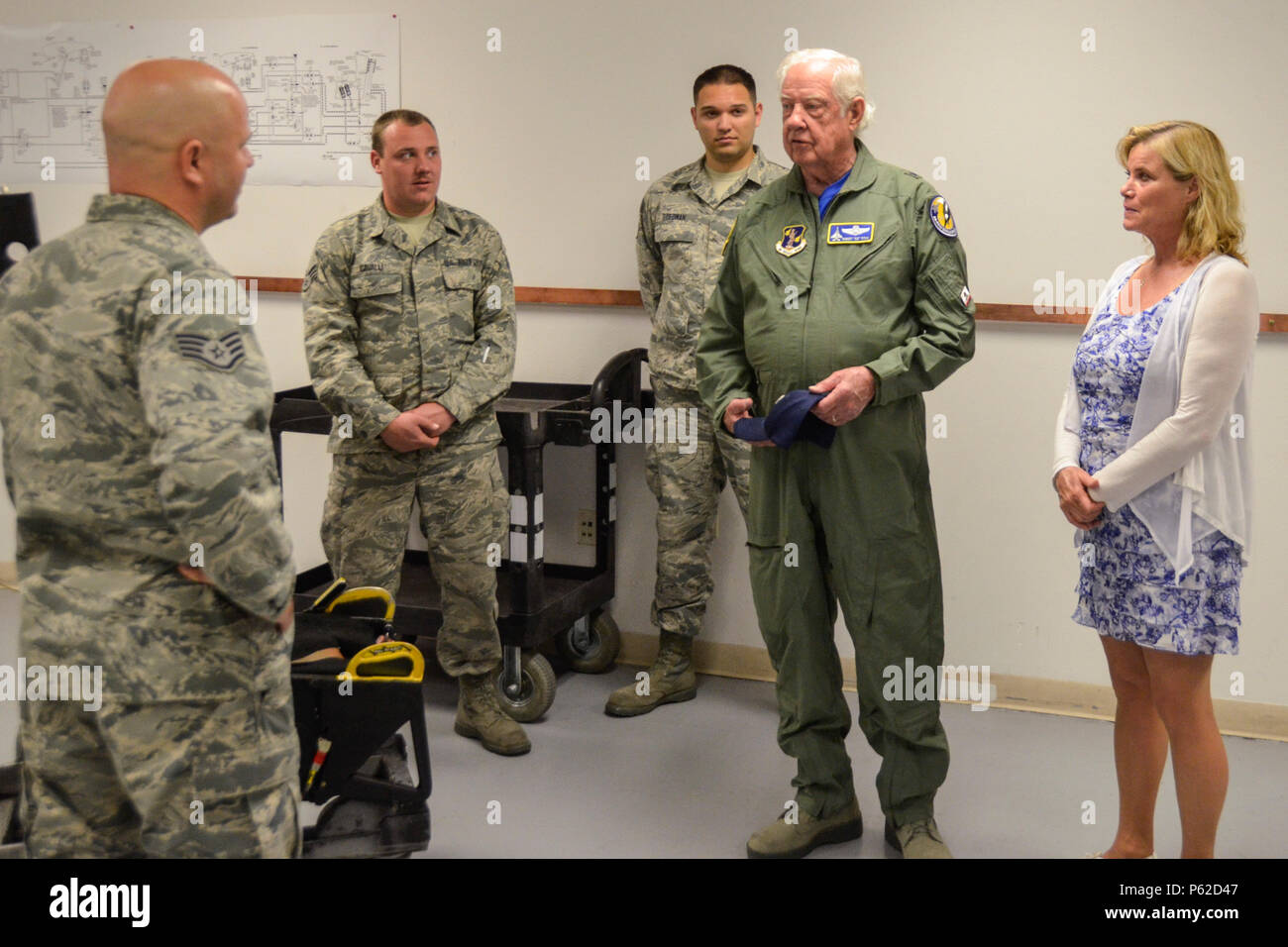 U.S. Air Force Brig. Gen. (Ret.) Robert “Earthquake” Titus speaks to to ...