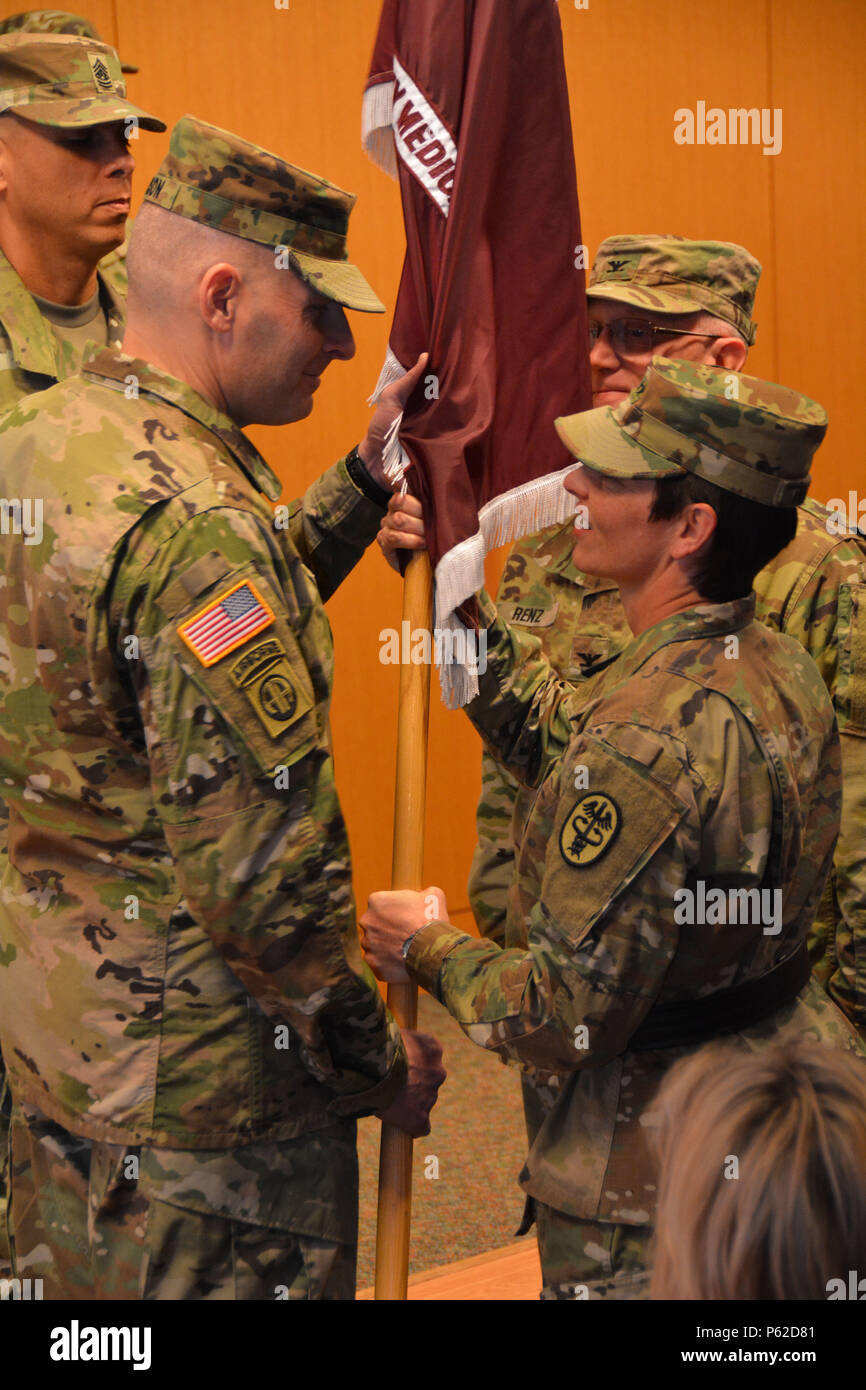 Col. (P) Jeffrey J. Johnson receives the Brooke Army Medical Center ...