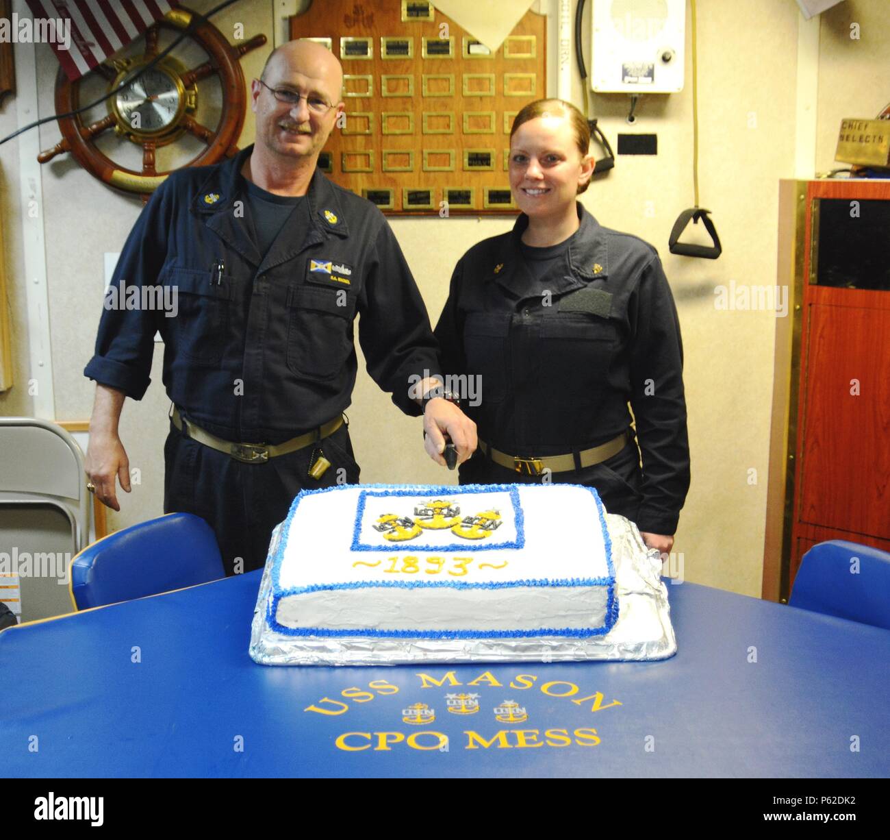 ATLANTIC OCEAN (April 1, 2016) Chief Fire Controlman Roderick Macneil ...