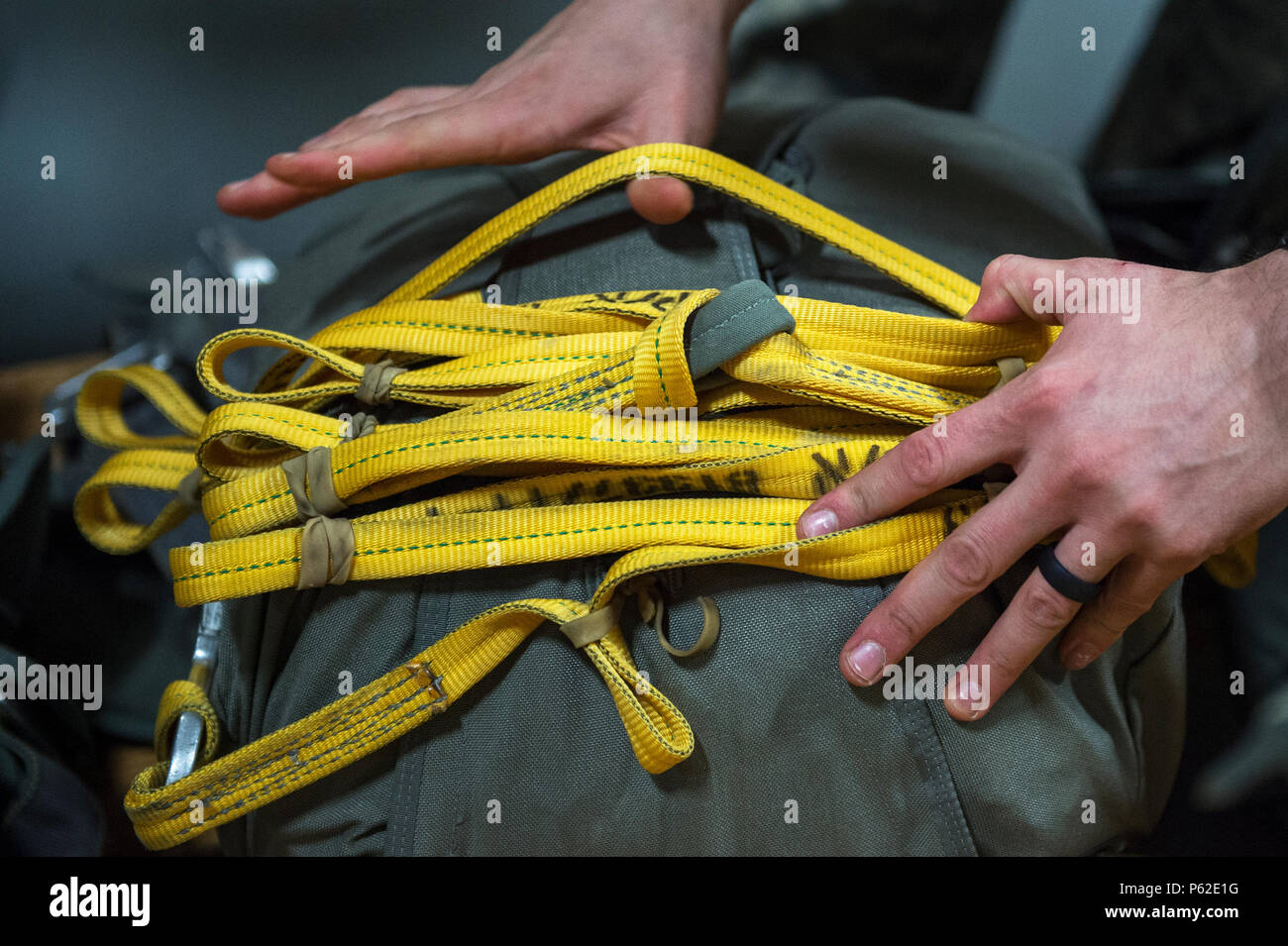 A U.S. Army Alaska jumpmaster assigned to the 4th Infantry Brigade ...