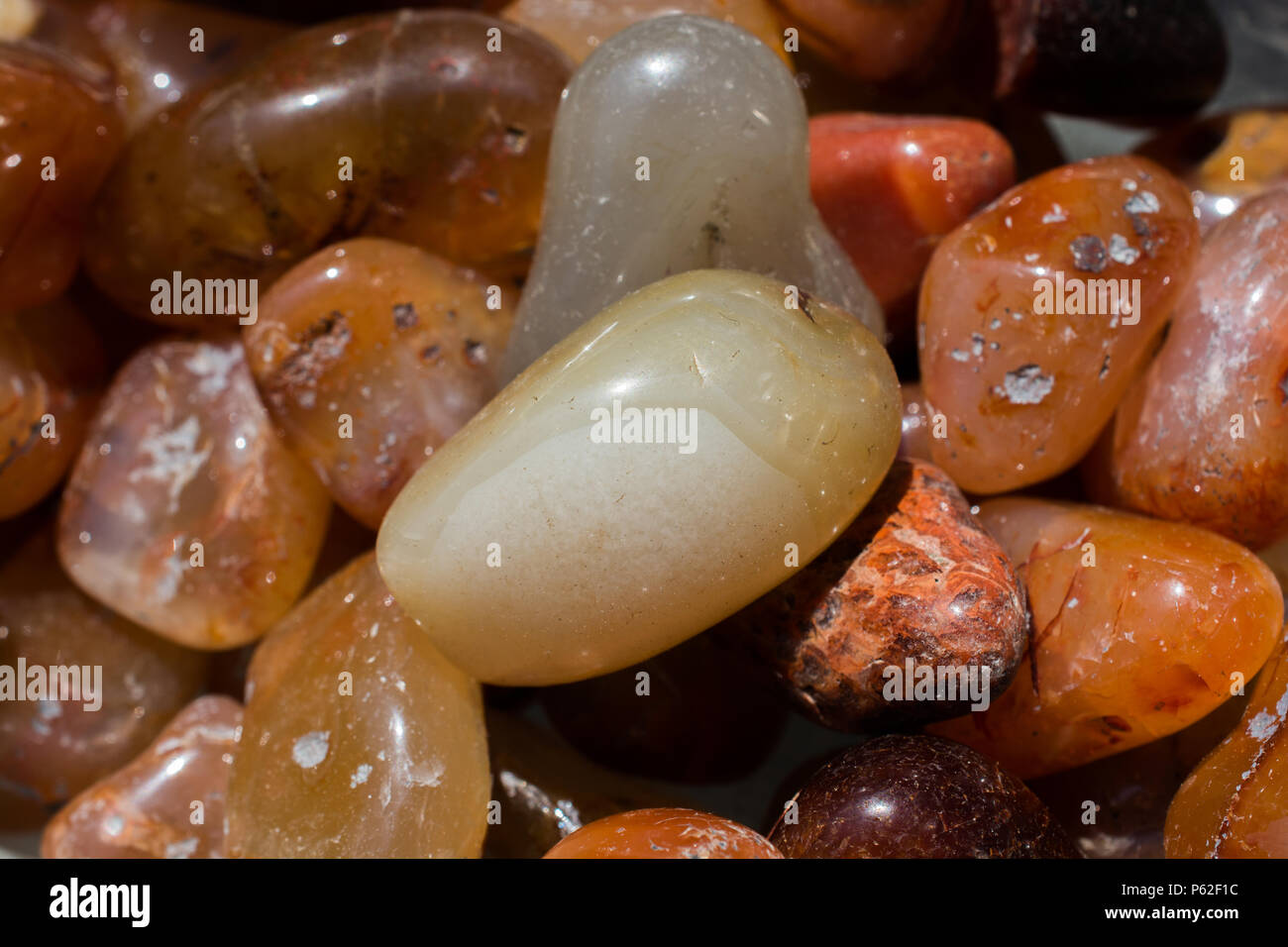 Agate gemstone as natural mineral rock specimen Stock Photo - Alamy
