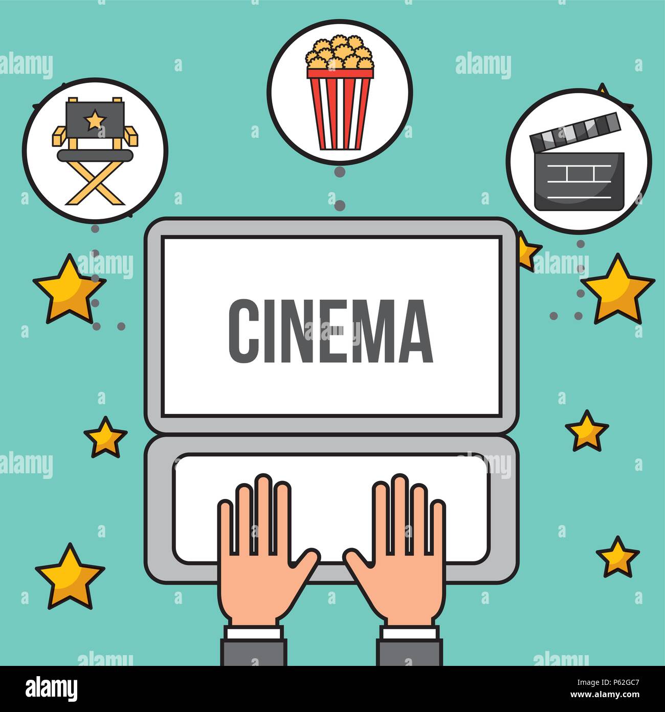 Film viewer Stock Vector Images - Alamy