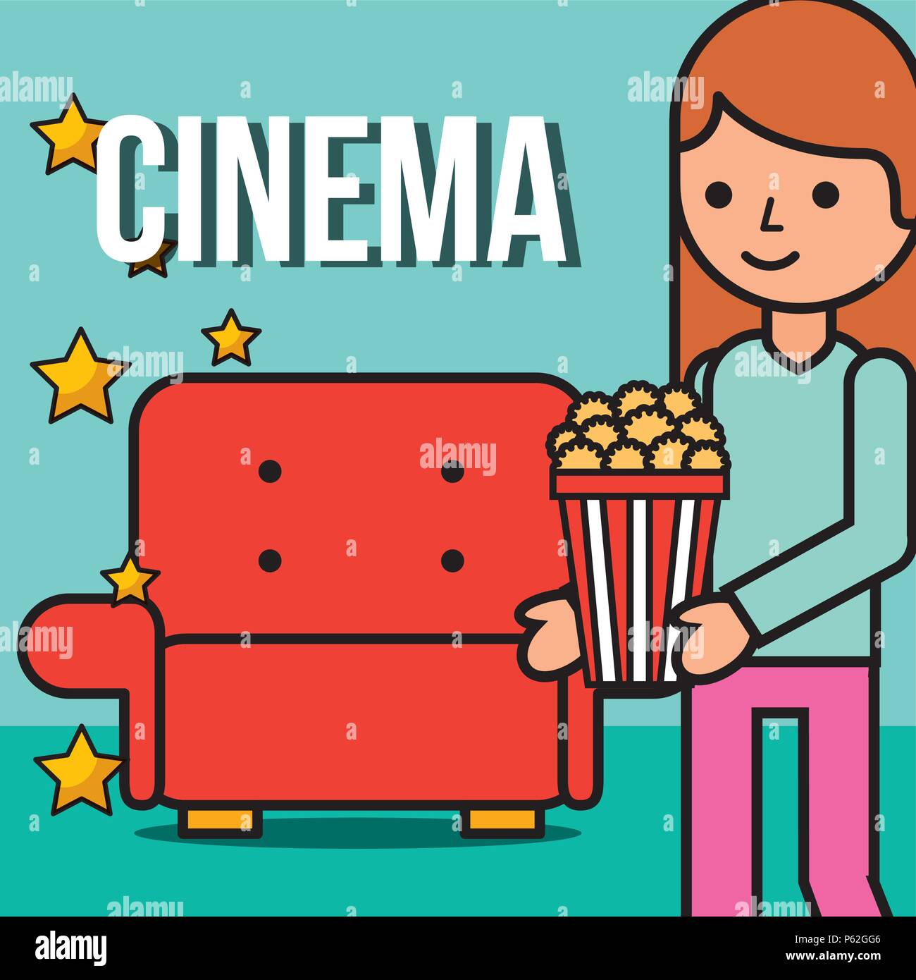 Film spectator Stock Vector Images - Alamy