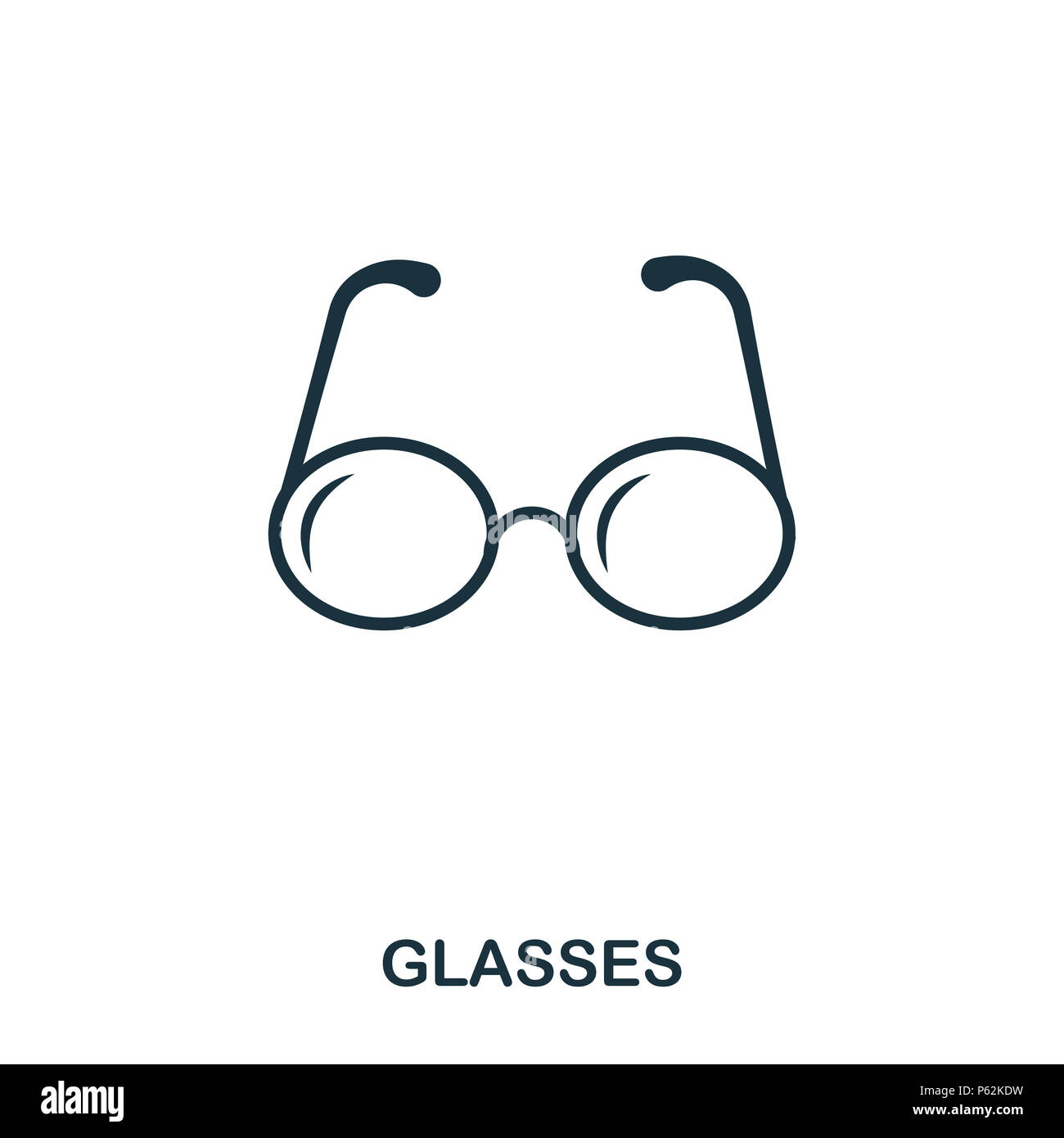 Glasses icon. Line style icon design. UI. Illustration of glasses icon ...