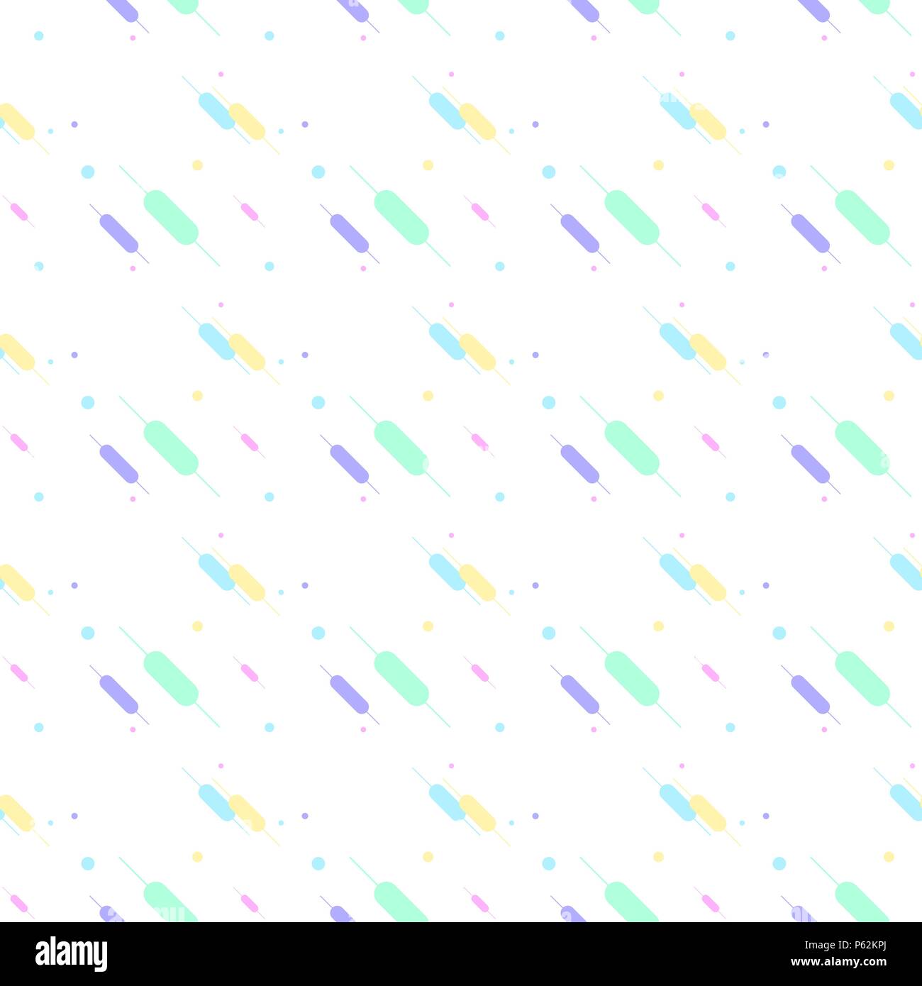 Festival seamless pattern with confetti. Repeating background, vector ...