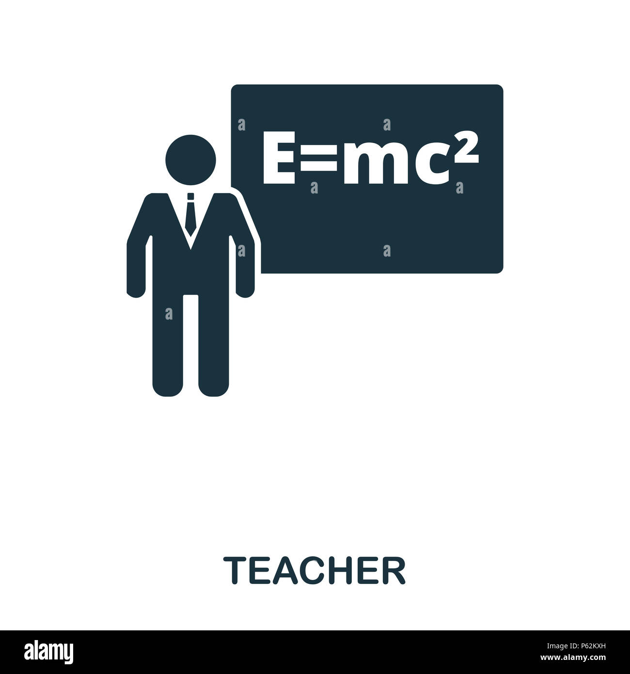 Teacher icon. Line style icon design. UI. Illustration of teacher icon ...
