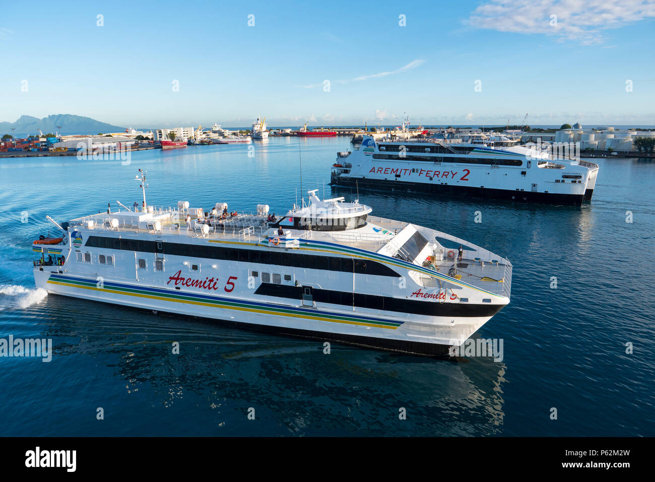 Moorea Ferry, Papeete, French Polynesia, South Pacific Stock Photo - Alamy