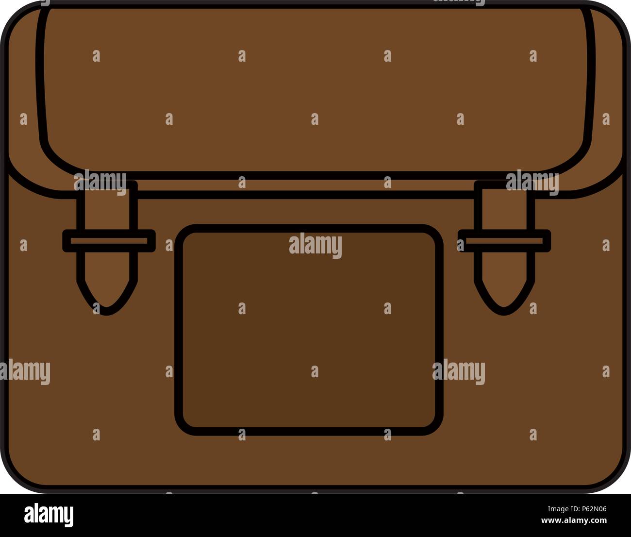color briefcase object to save important documents vector illustration ...